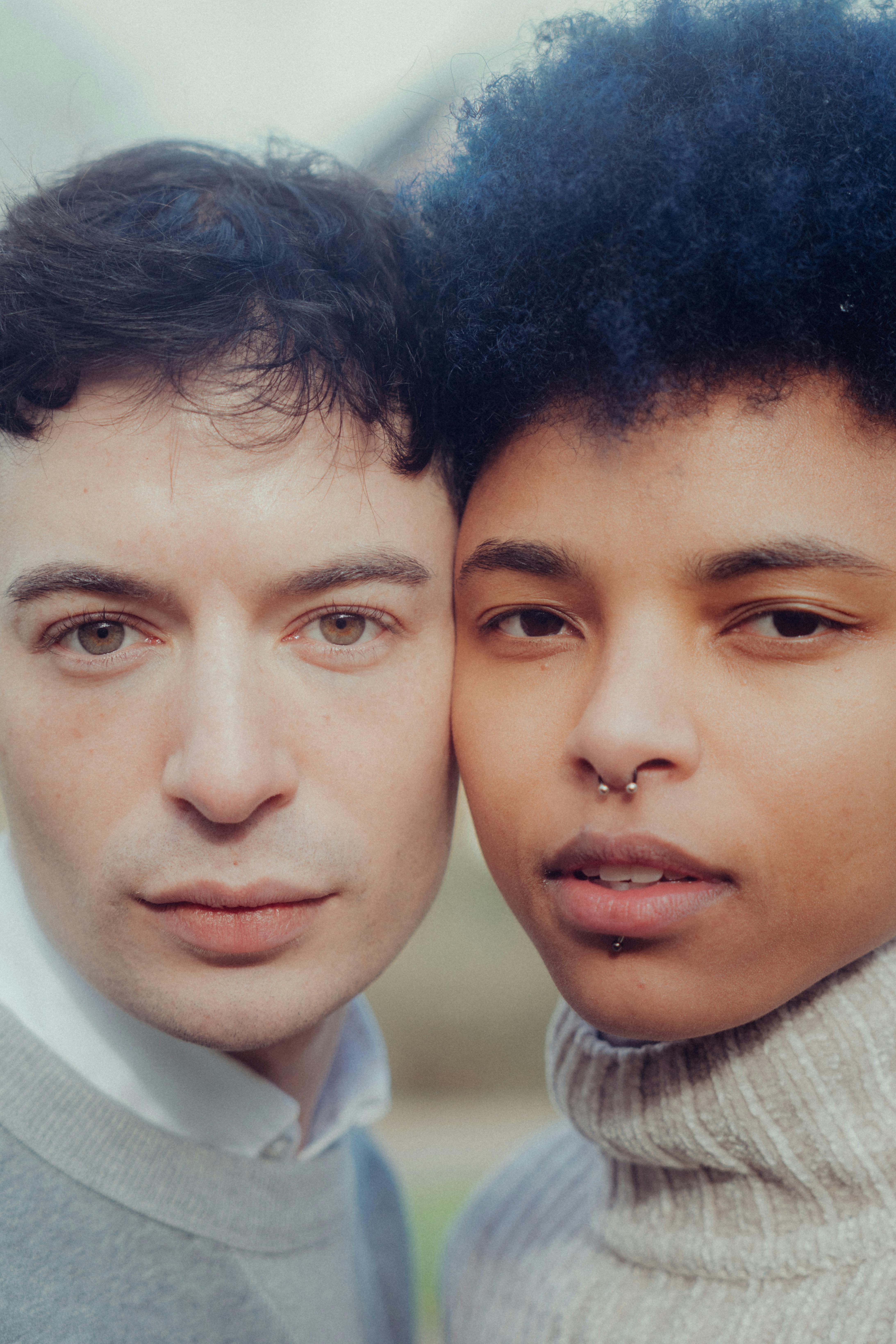 Two People Standing Together · Free Stock Photo