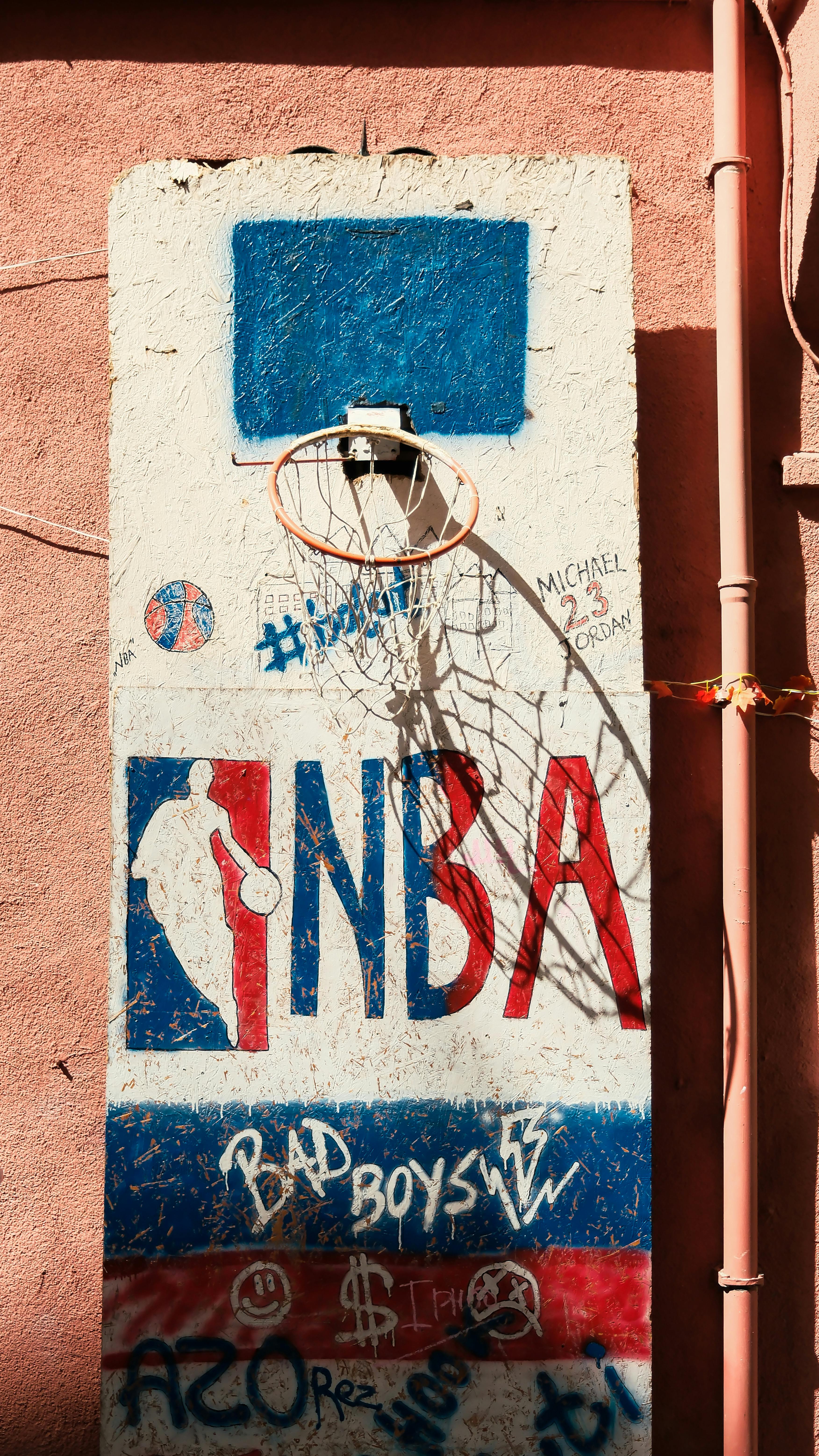 NBA Painting on Wall · Free Stock Photo
