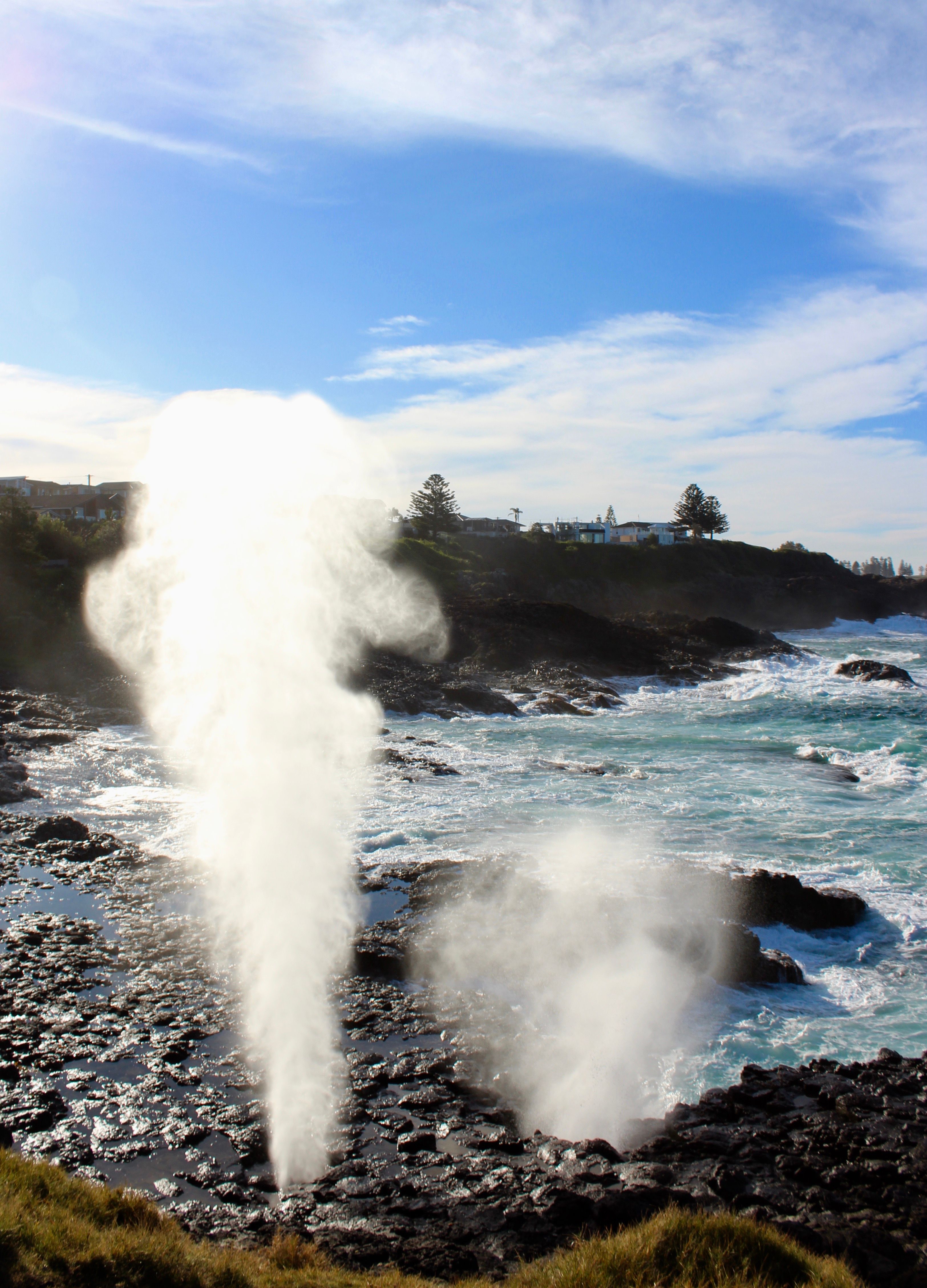 Photo of a Geyser on a Seacoast · Free Stock Photo
