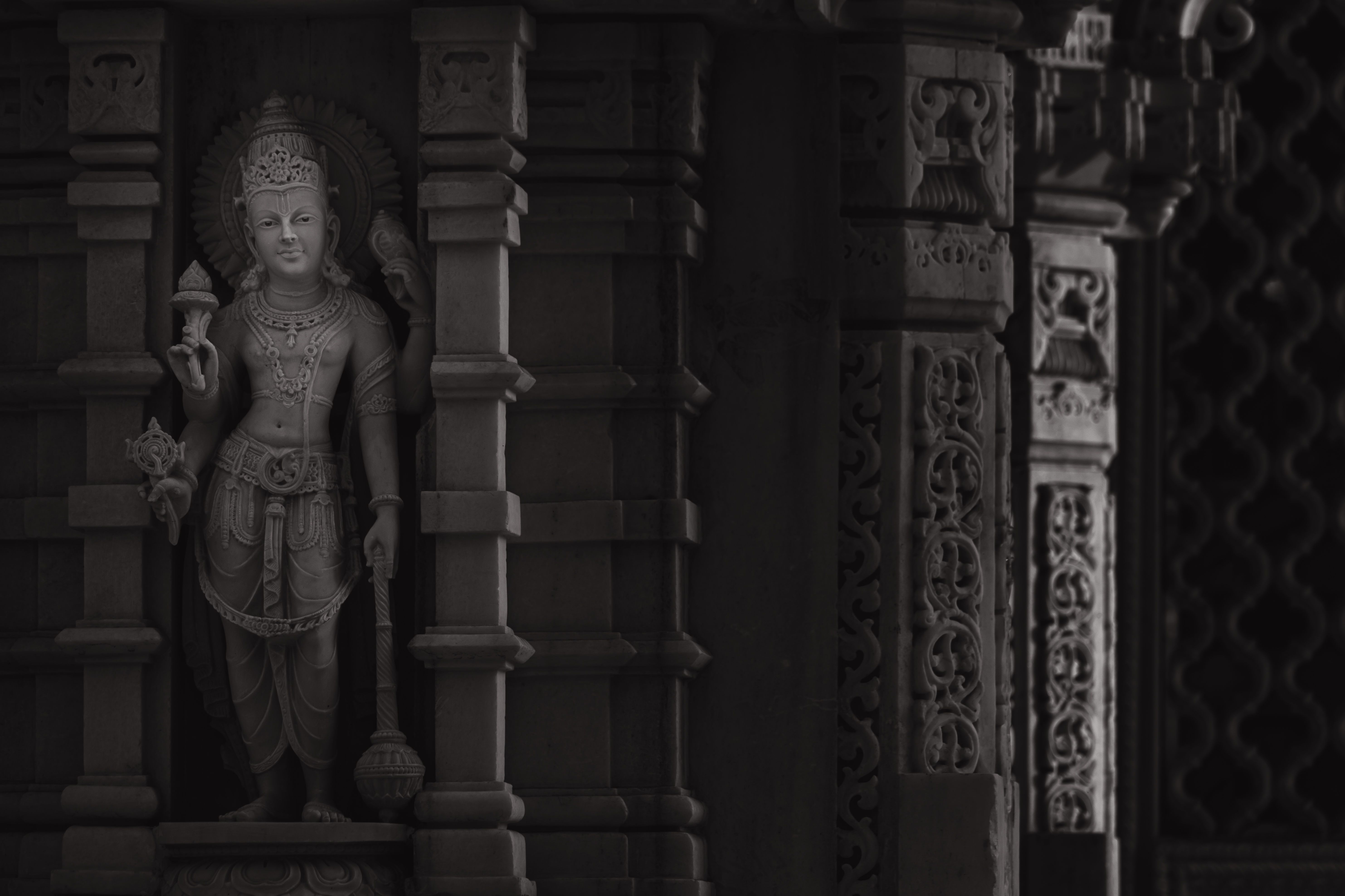 A Statue in a Temple · Free Stock Photo