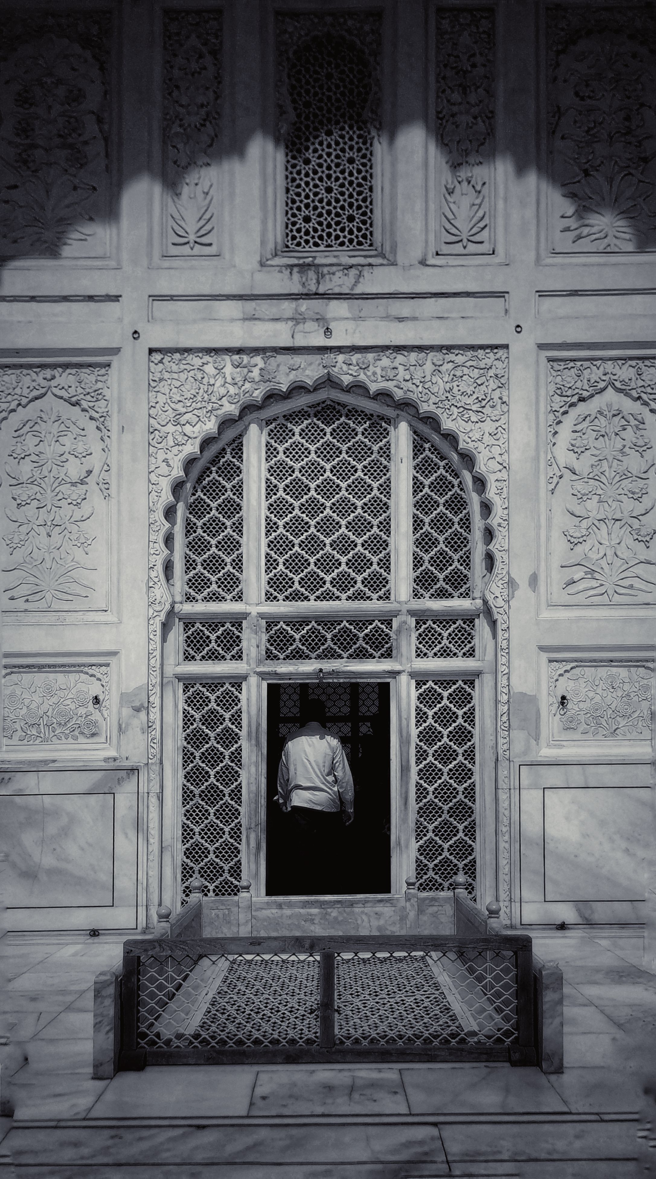 A Person Entering a Building · Free Stock Photo