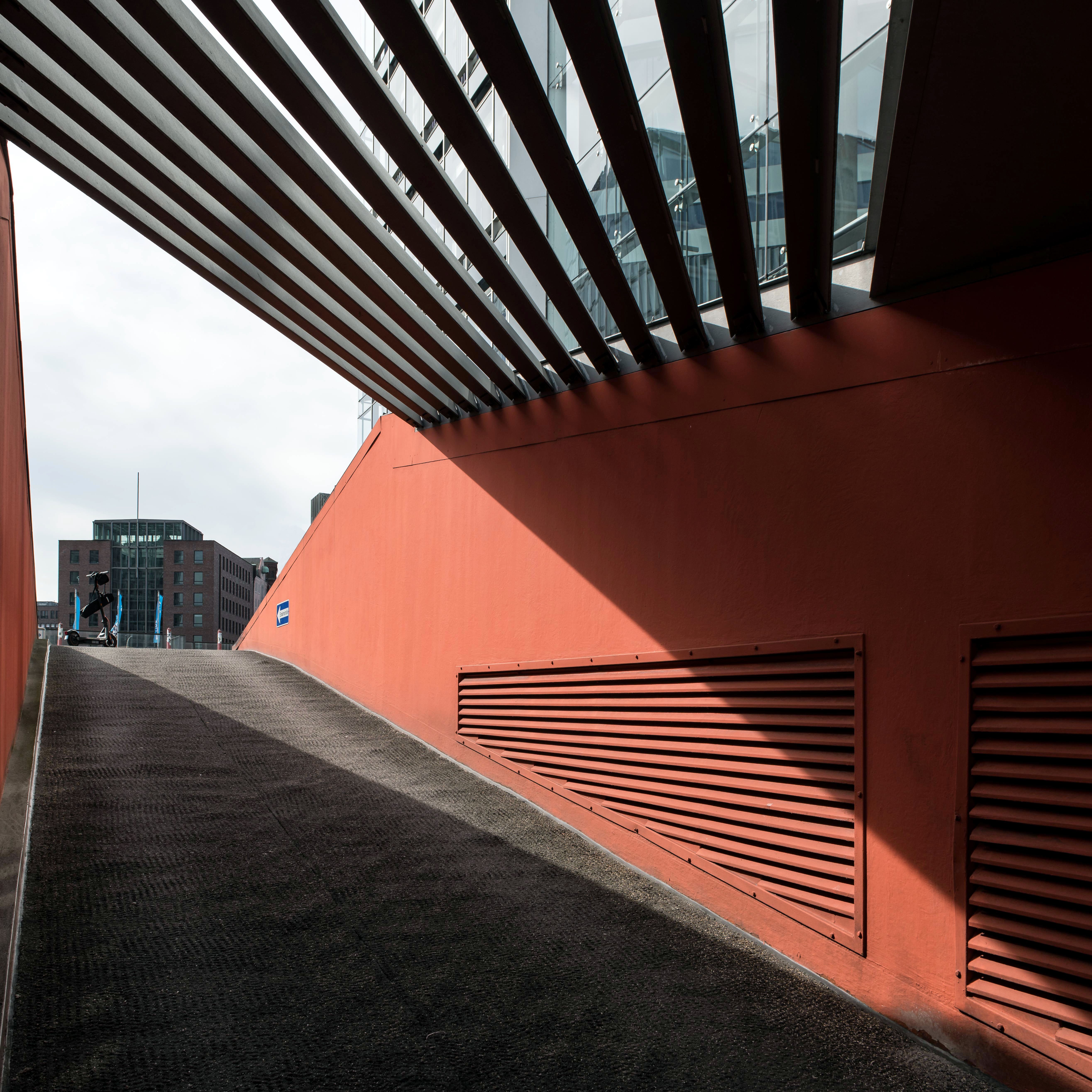 Exit Ramp from the Underground Garage · Free Stock Photo