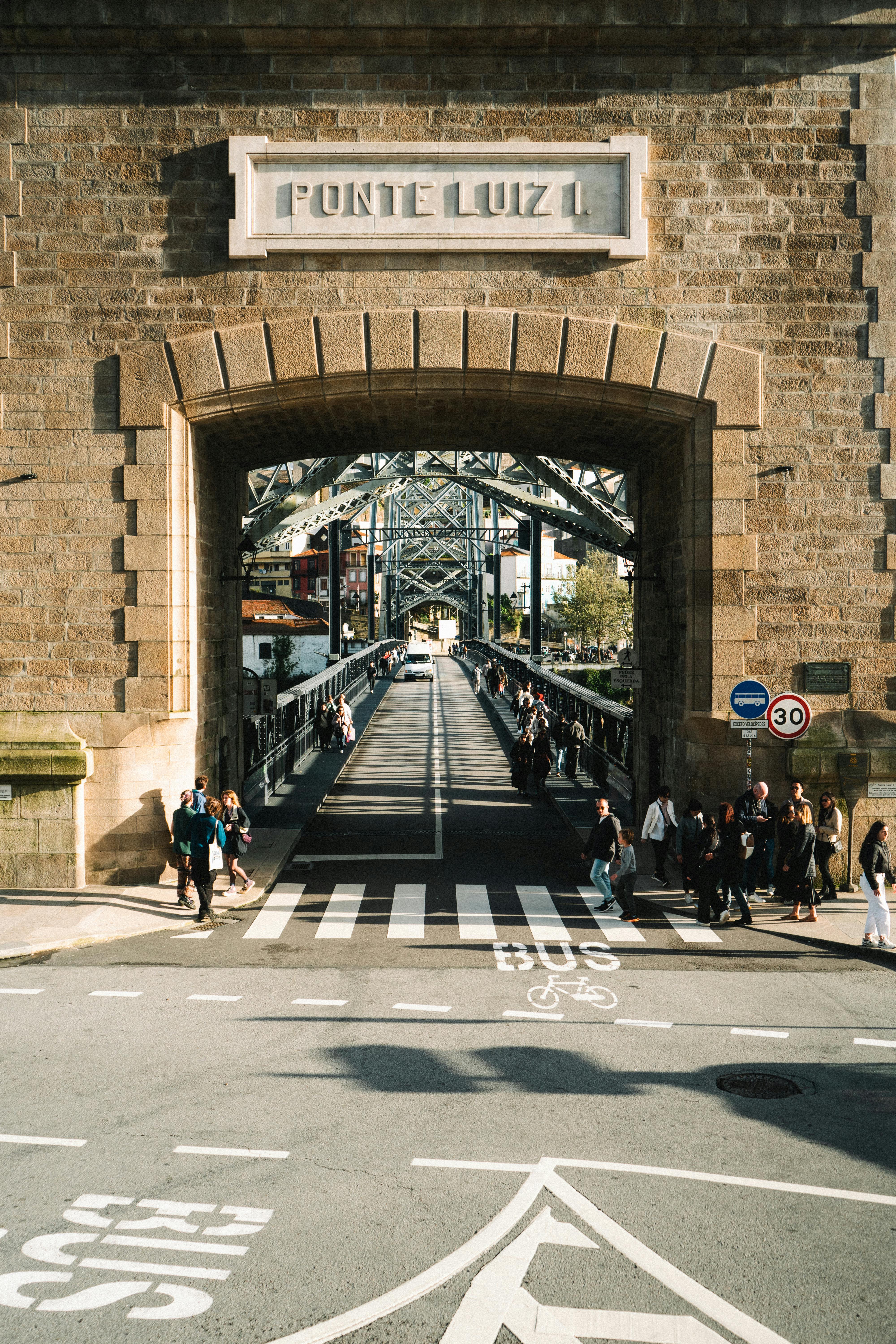 Gate of Luis I Bridge in Porto in Portugal · Free Stock Photo
