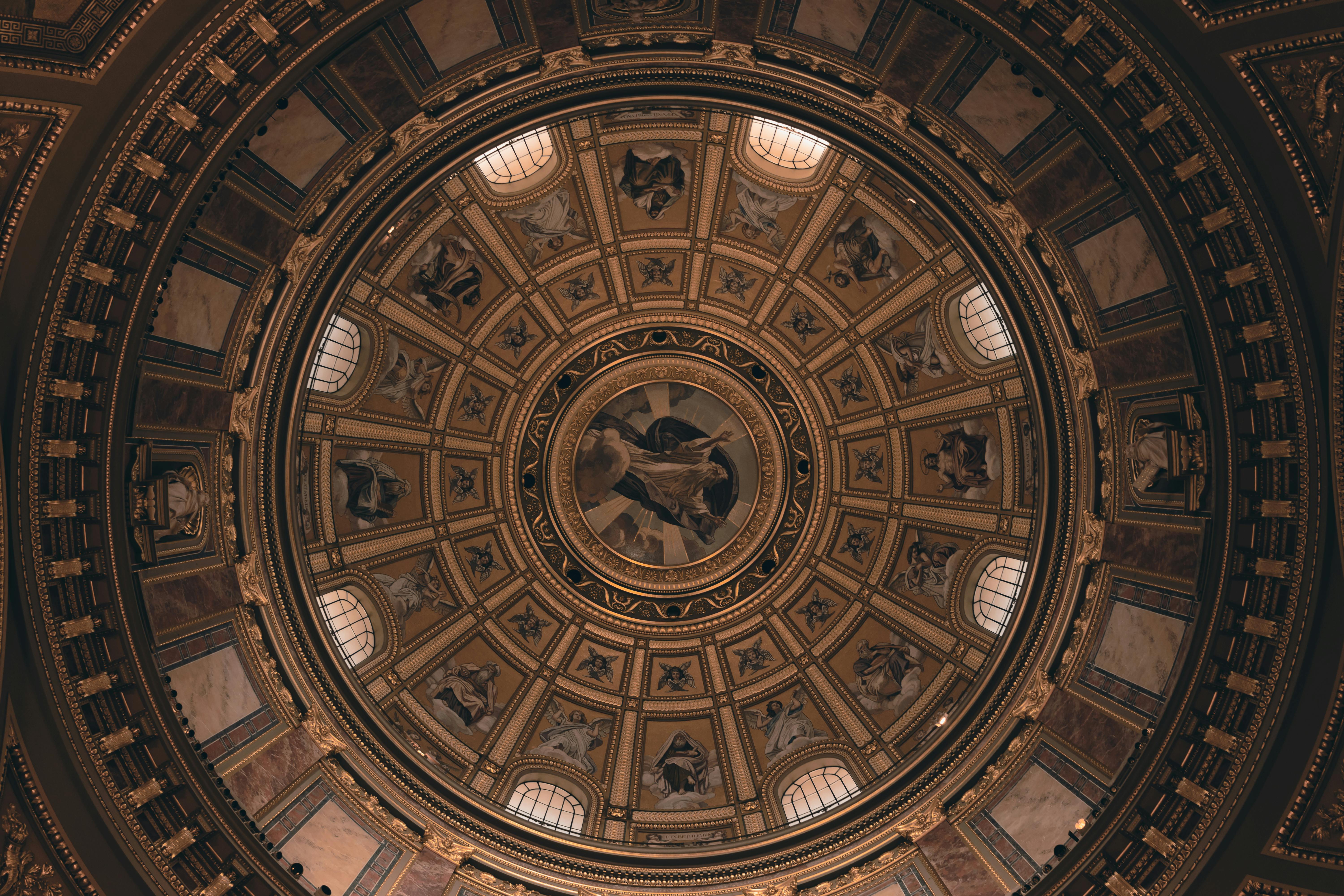 St. Stephens Basilica Ceiling in Hungary · Free Stock Photo