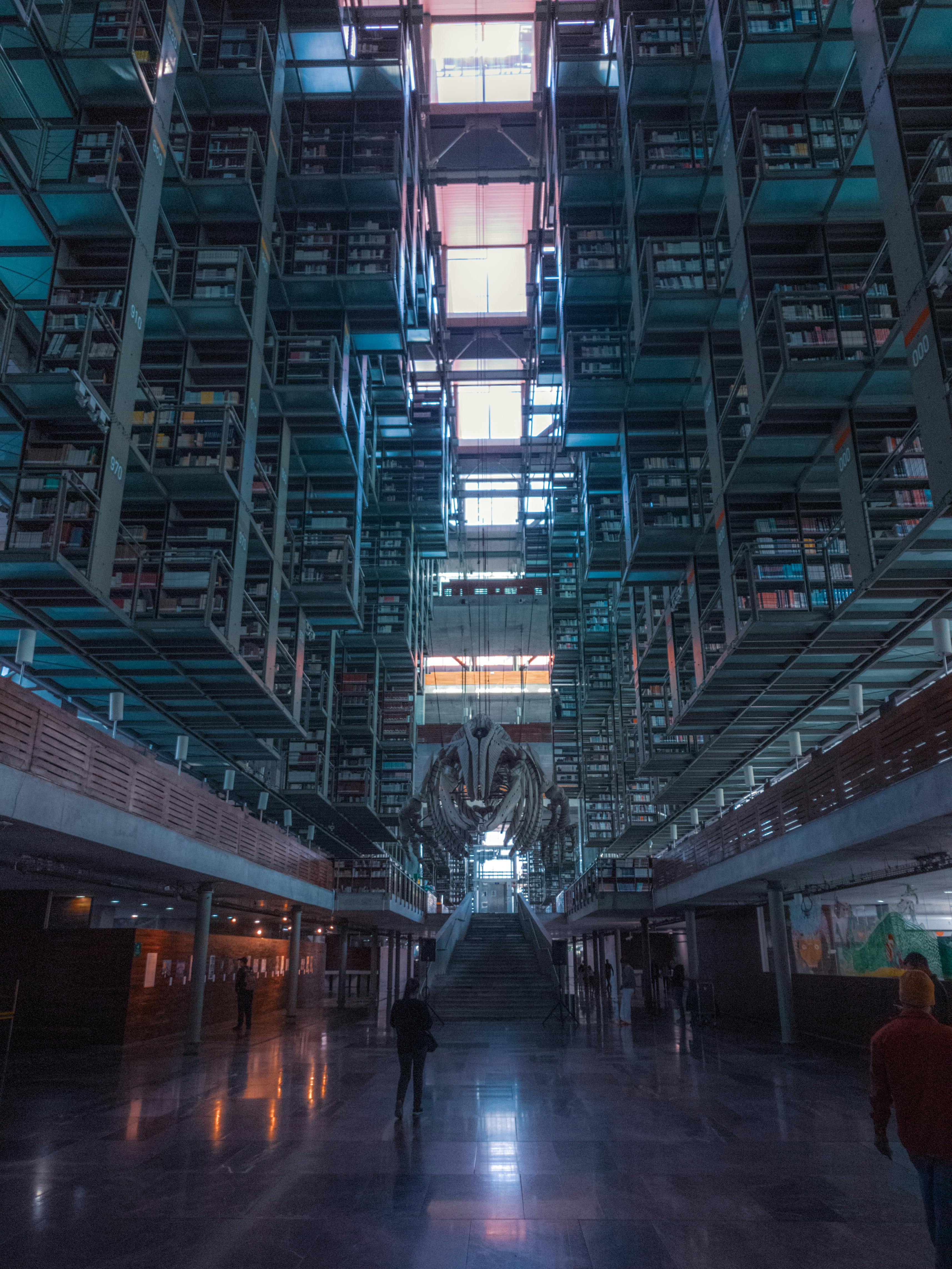 Interior of Vasconcelos Library in Mexico City · Free Stock Photo