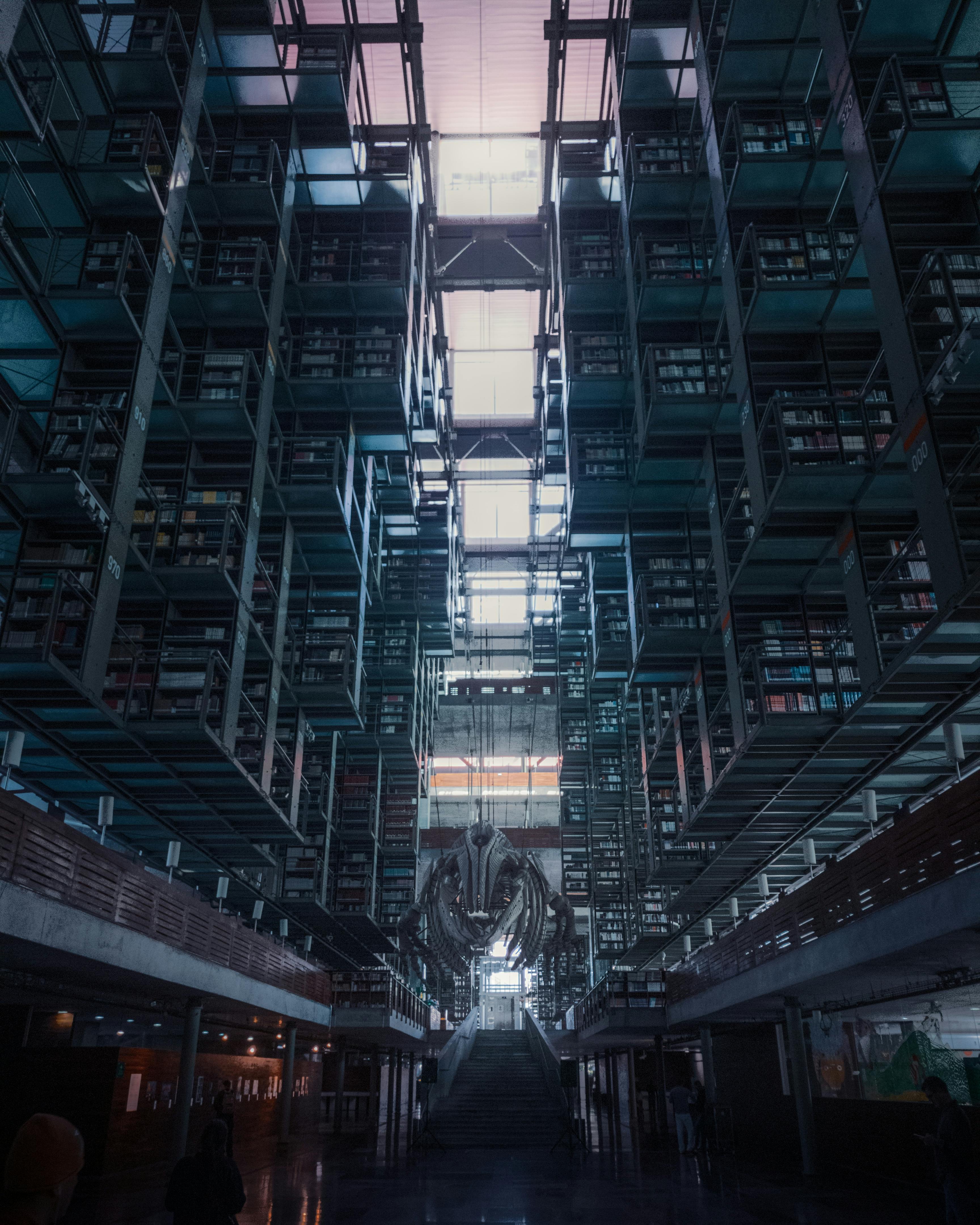 Interior of Vasconcelos Library in Mexico City · Free Stock Photo