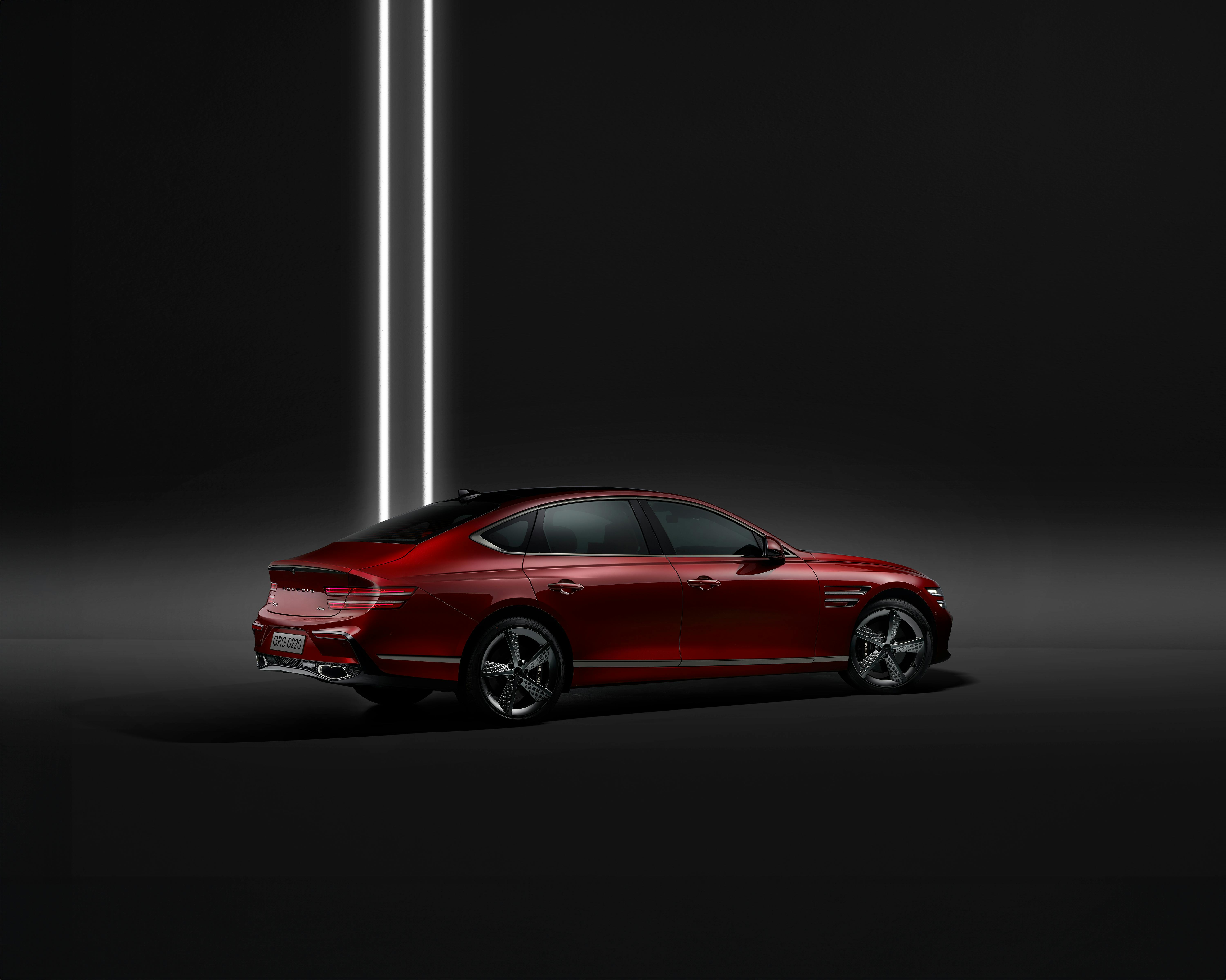 Red Luxury Genesis G80 Sport · Free Stock Photo