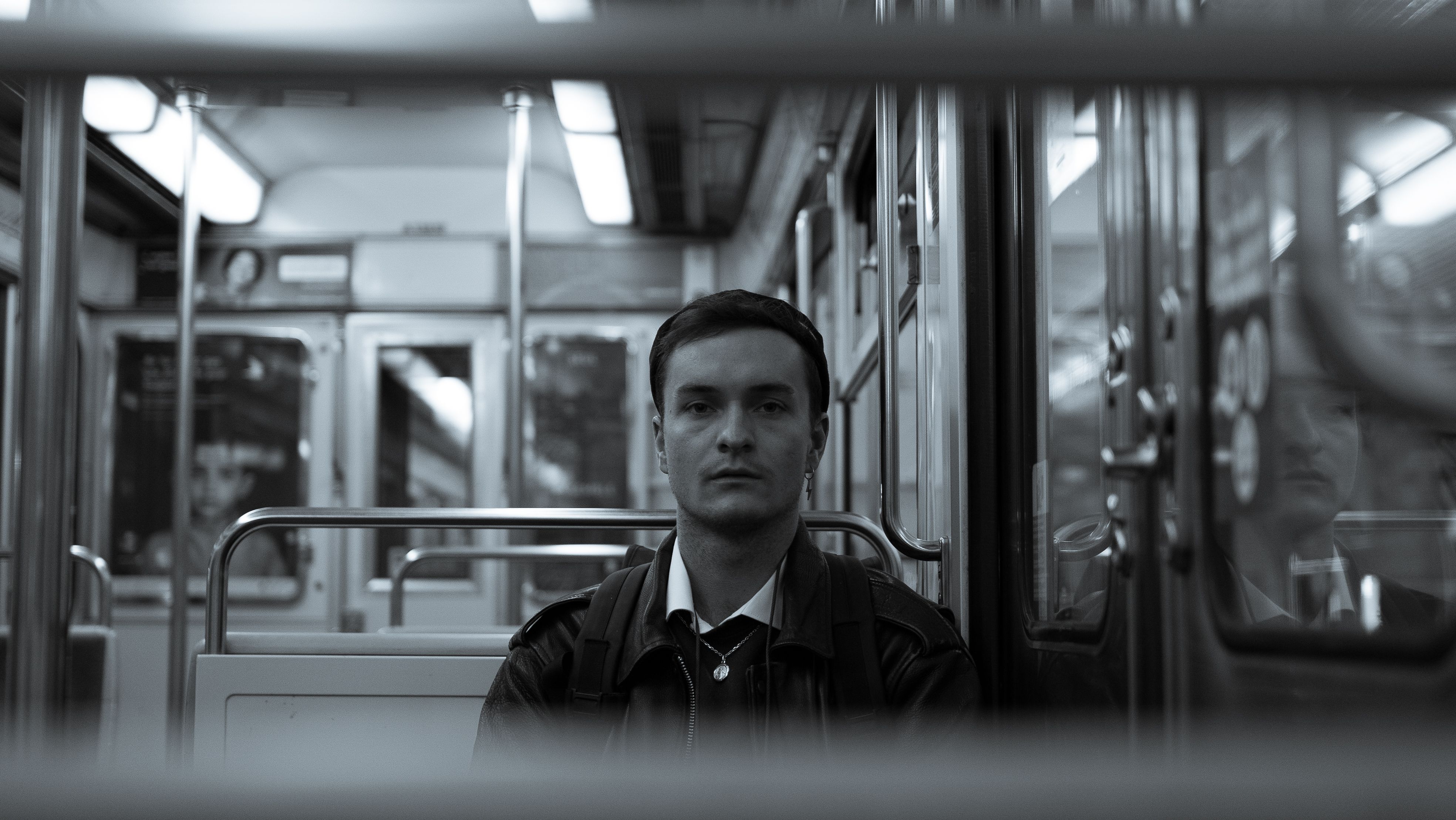 Man Sitting Alone in Bus · Free Stock Photo