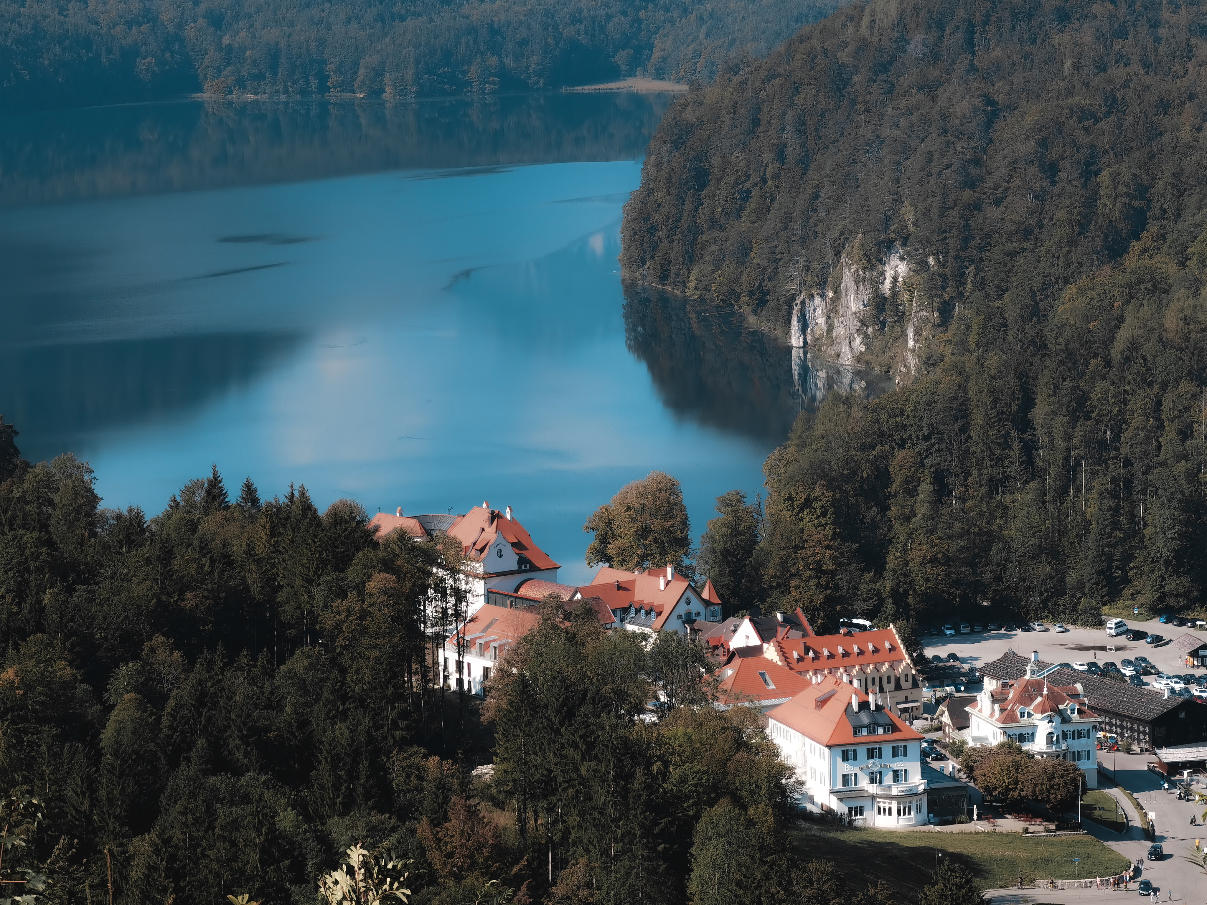 Top View of Neuschwanstein Castle · Free Stock Photo