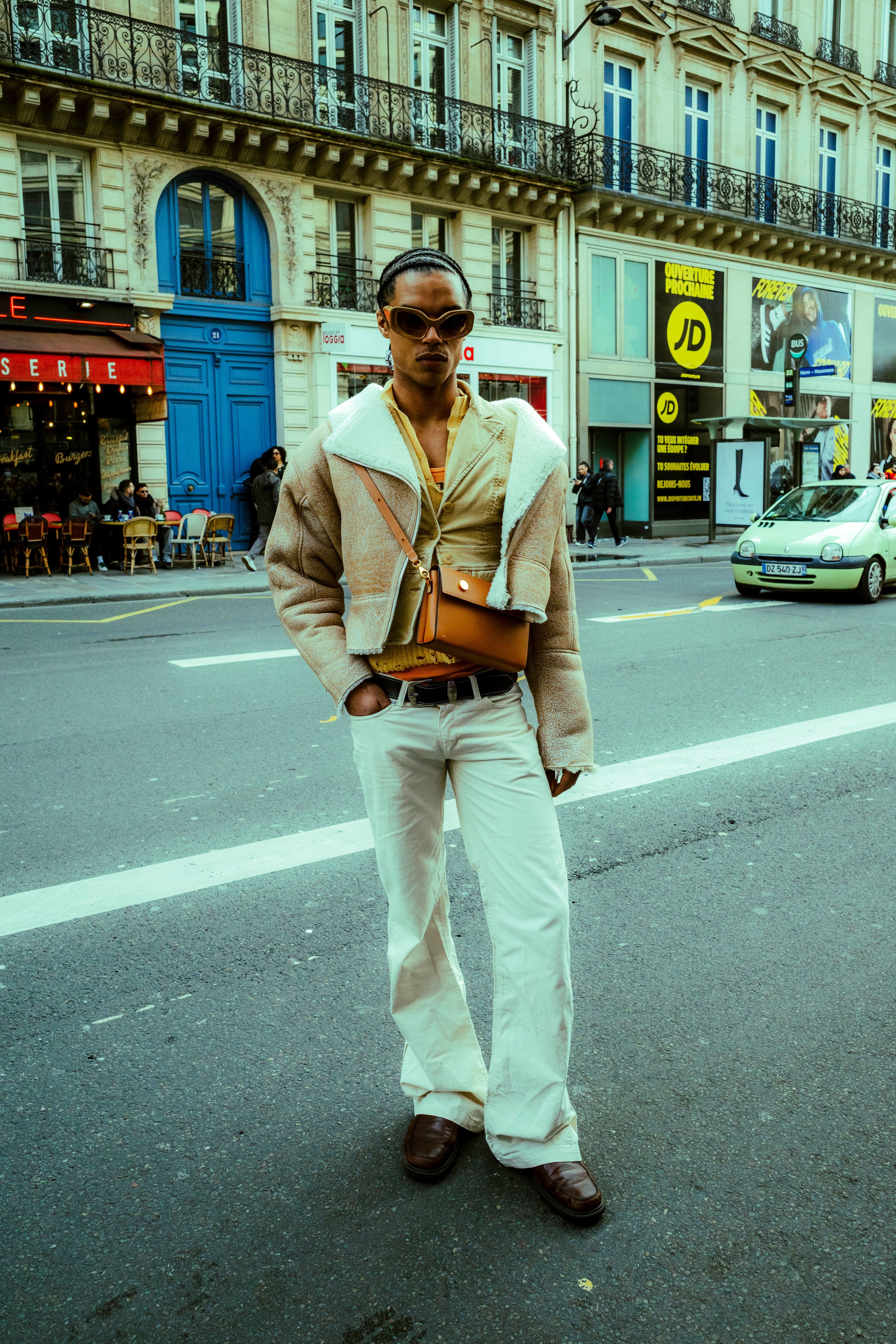 A Man Posing on a Street · Free Stock Photo