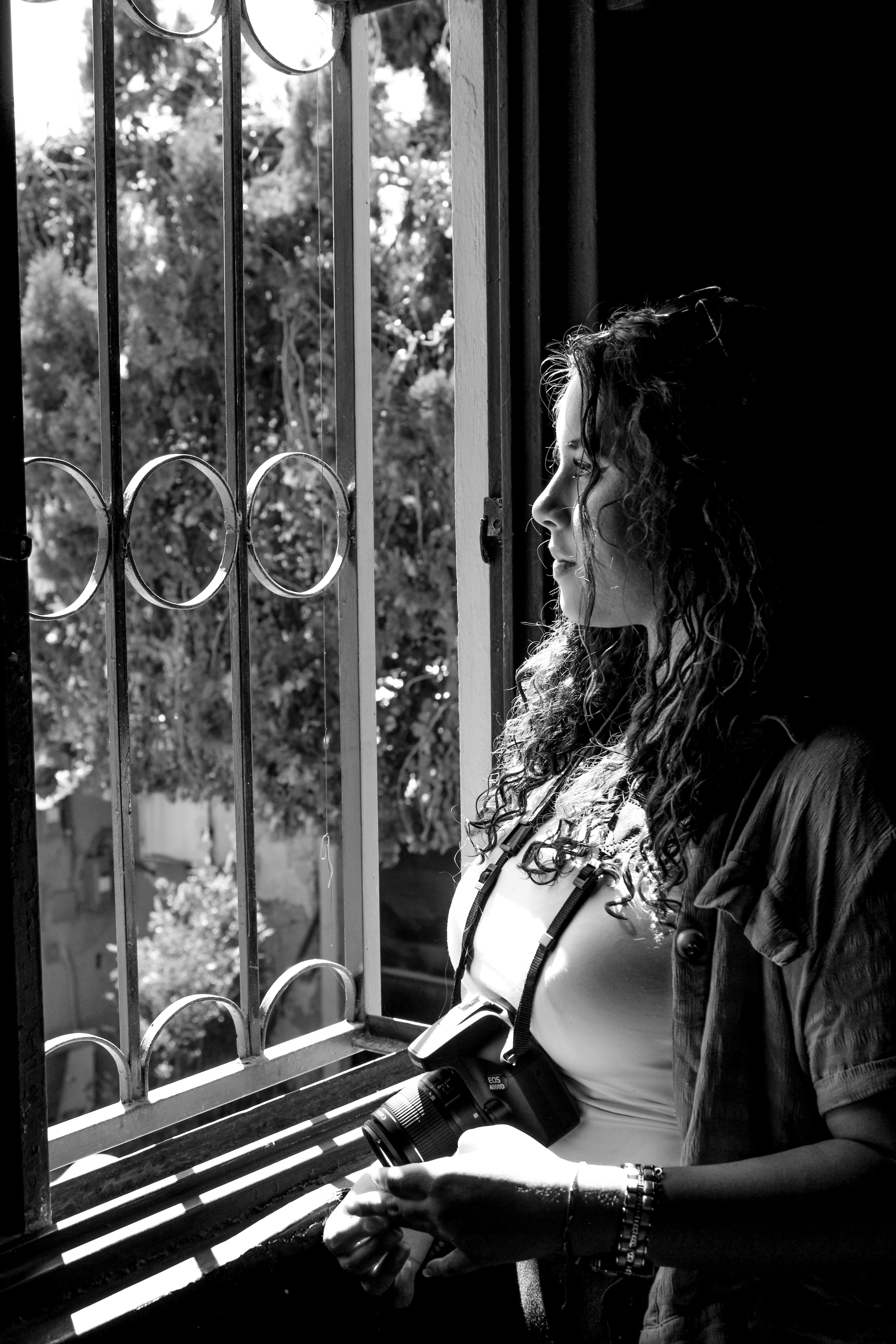 Photographer Looking Out of the Window · Free Stock Photo