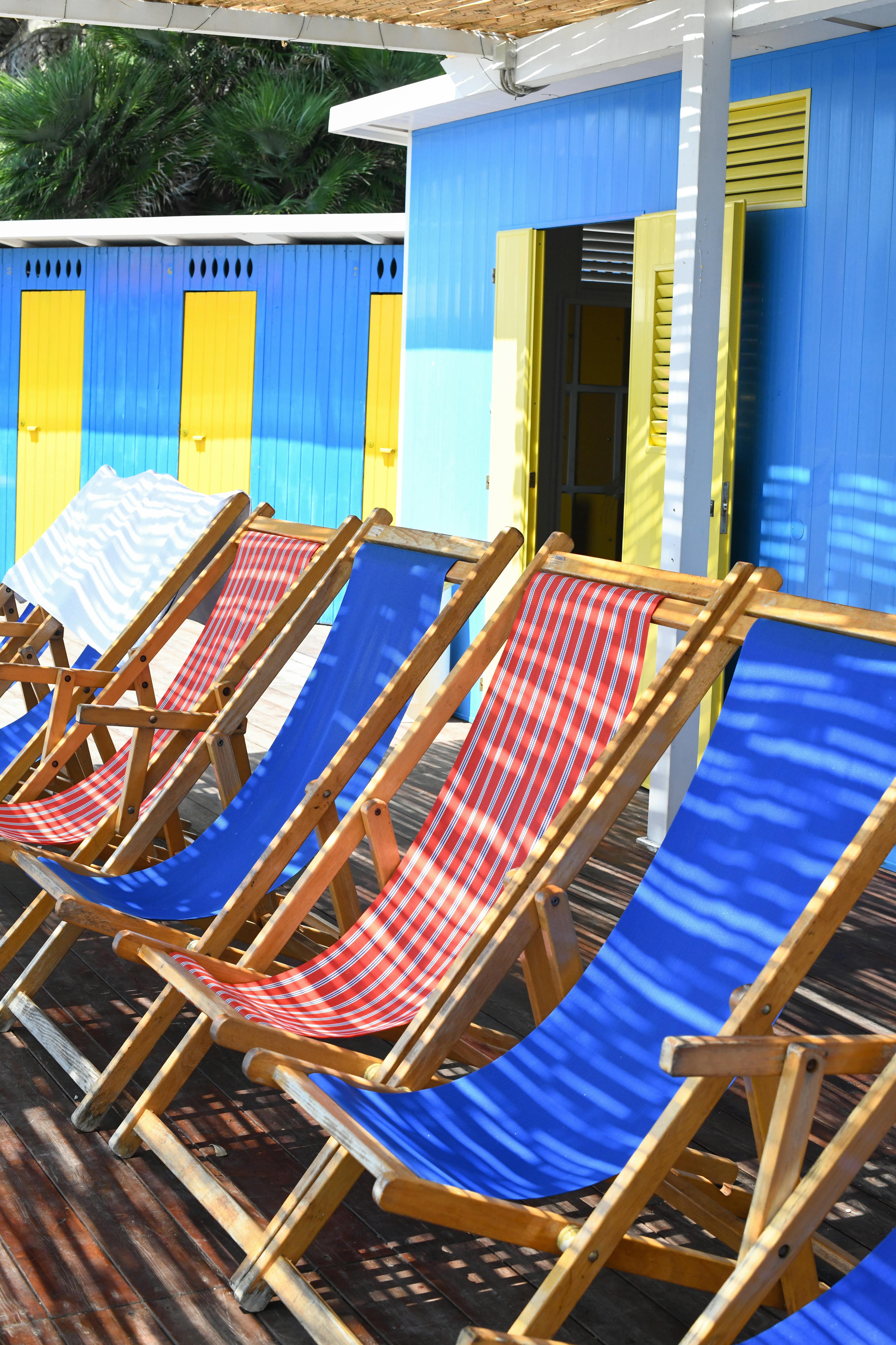 Deckchairs on the Deck in the Summer · Free Stock Photo