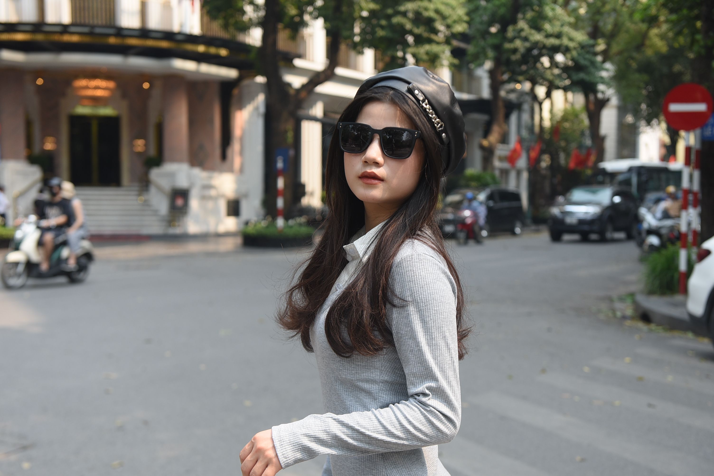 Portrait of Woman on Street · Free Stock Photo
