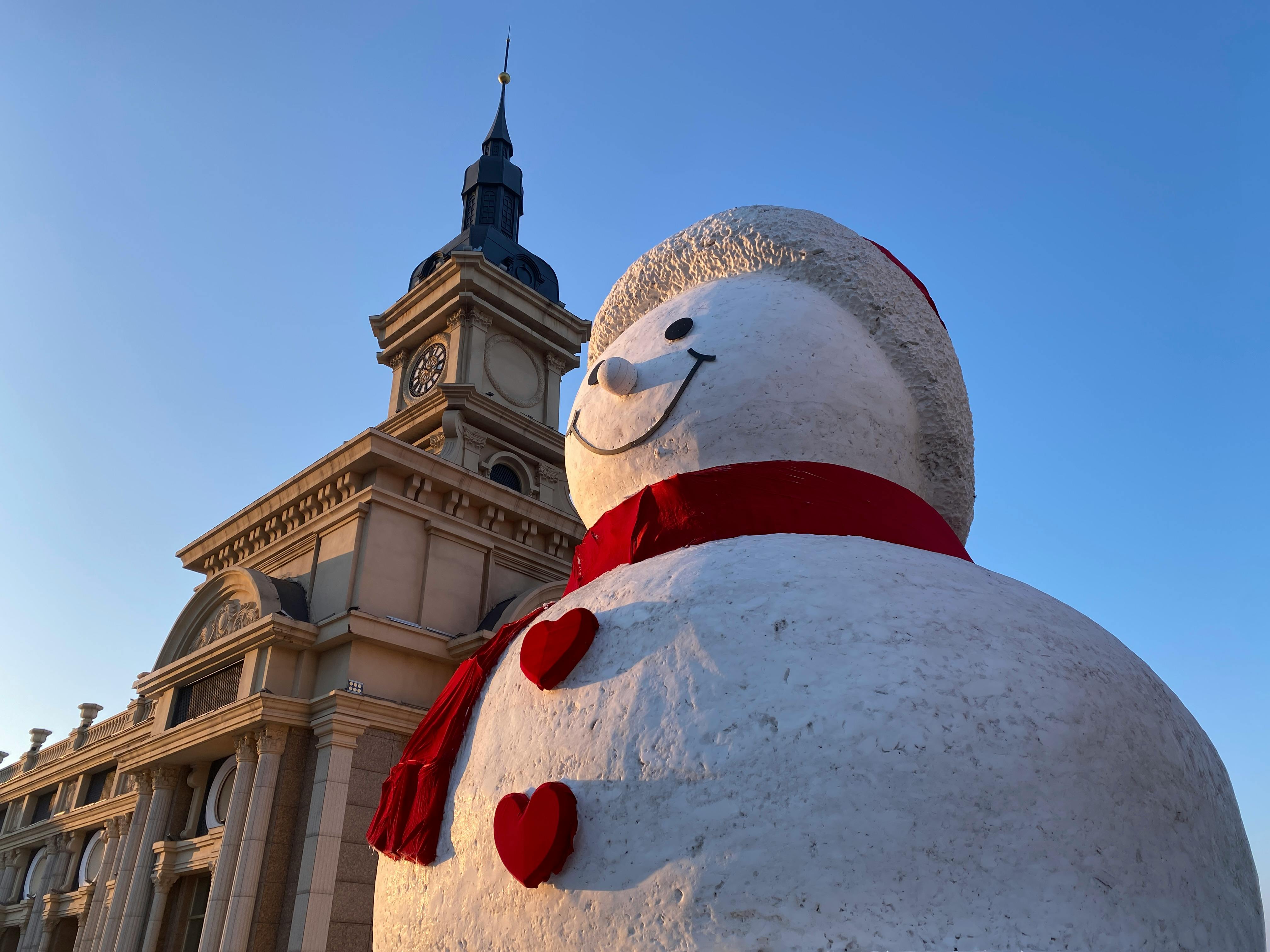 Giant Snowman in Harbin Music Park · Free Stock Photo