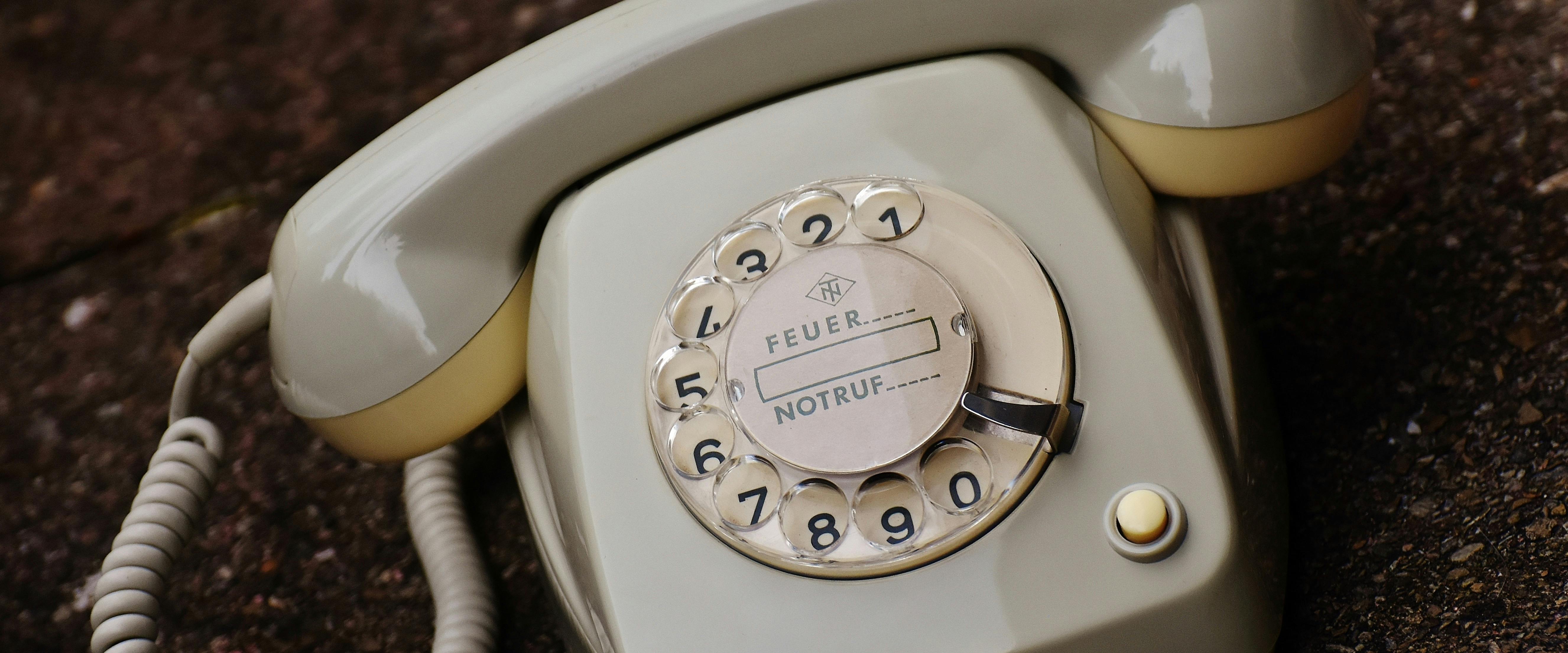 White Rotary Phone · Free Stock Photo