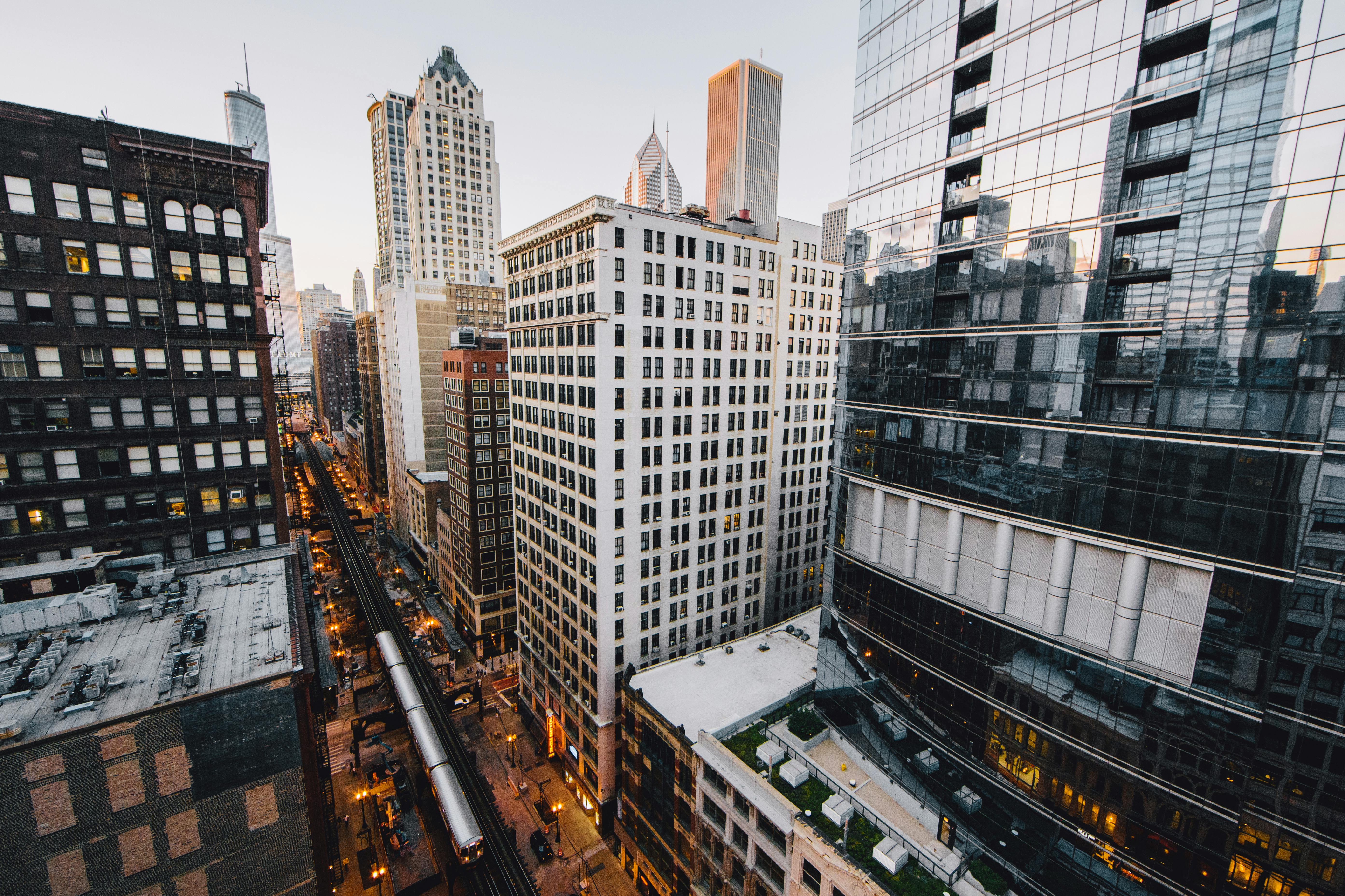 View Of Buildings From Window · Free Stock Photo