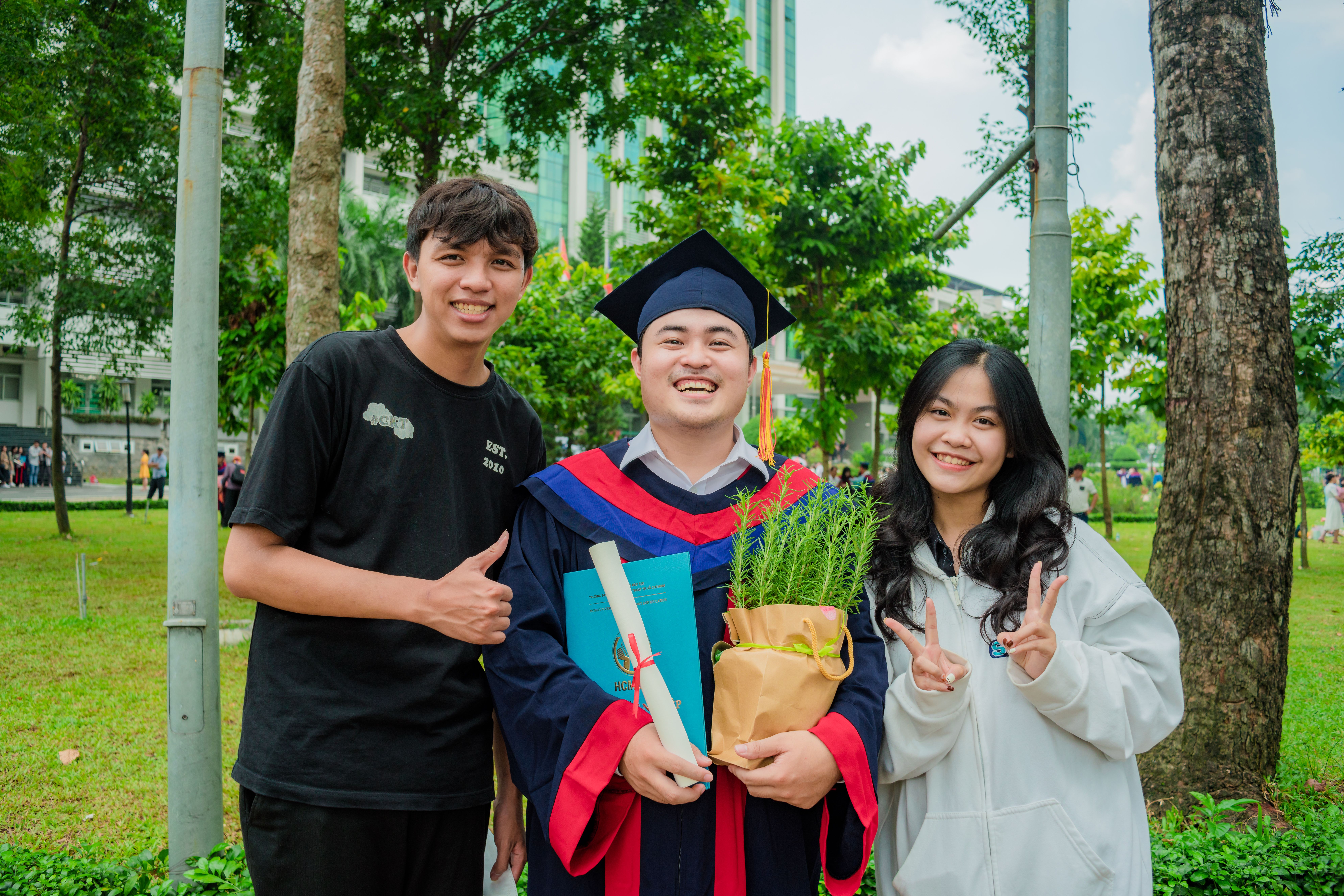 Happy Student with Friends After Graduation · Free Stock Photo