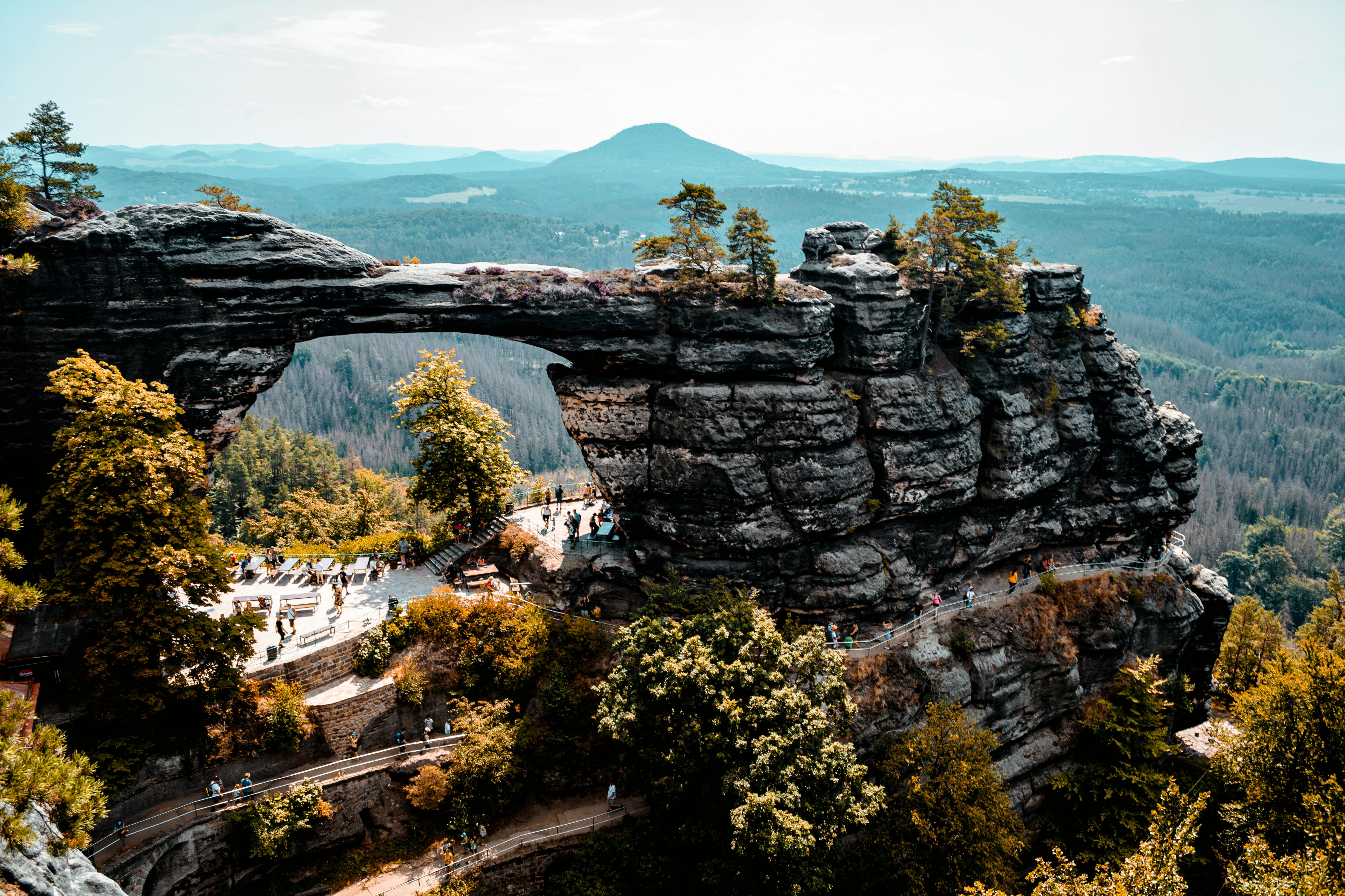 Pravcice Gate Rock Formation in Mountains · Free Stock Photo