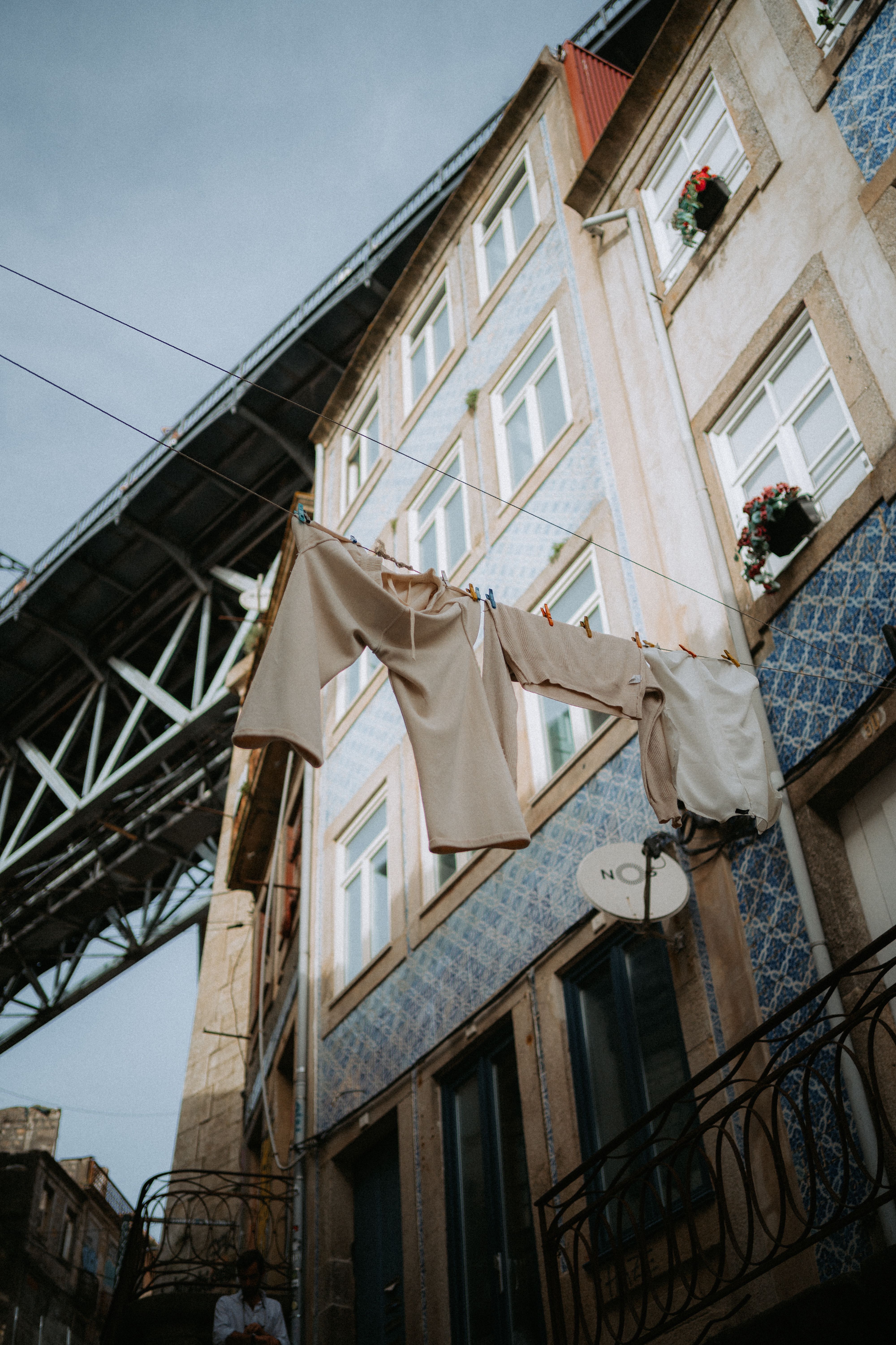 Clothes Hanging on a String Between Buildings · Free Stock Photo