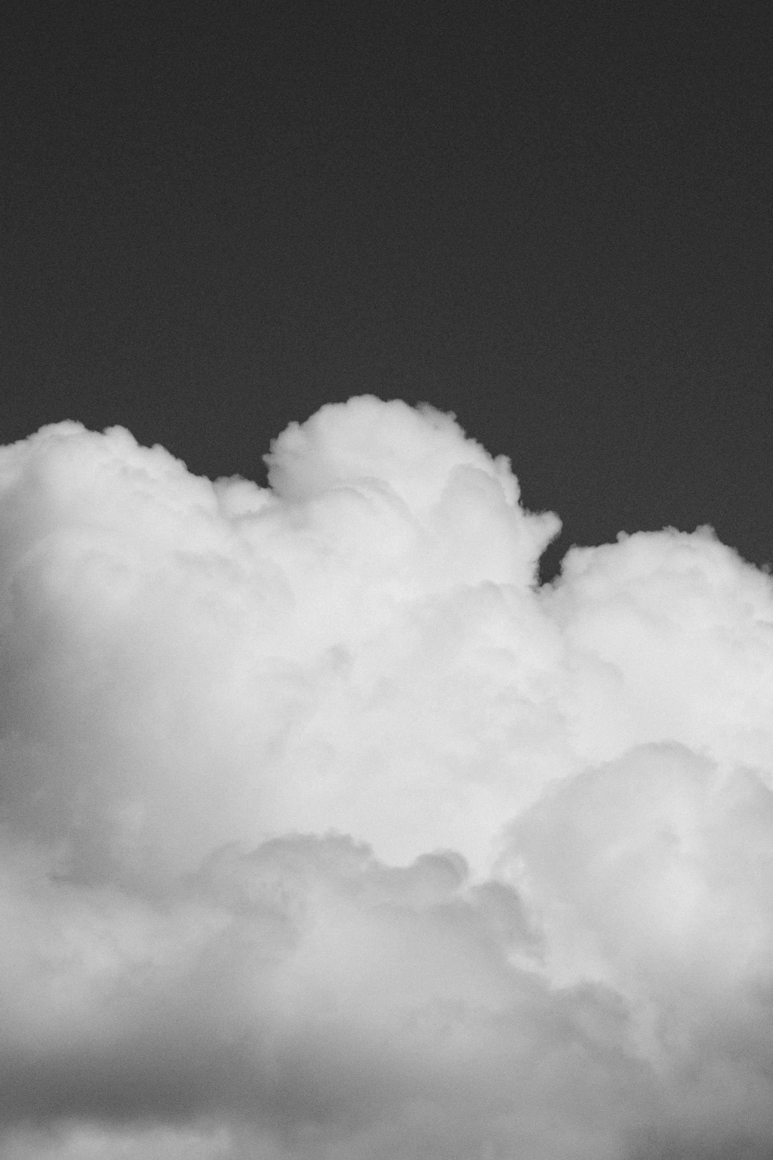 A black and white photo of a cloud · Free Stock Photo