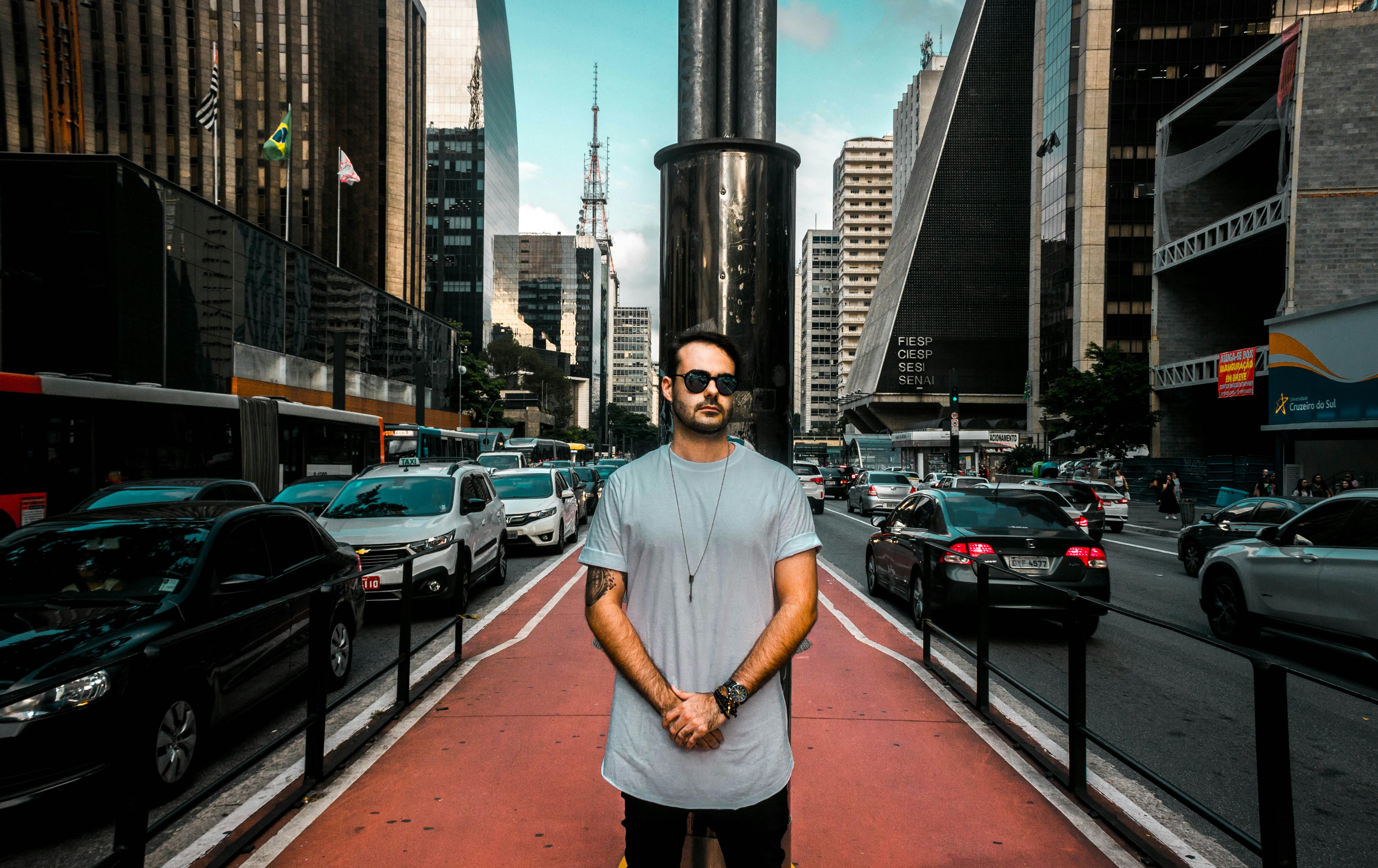 Man Standing on Road · Free Stock Photo