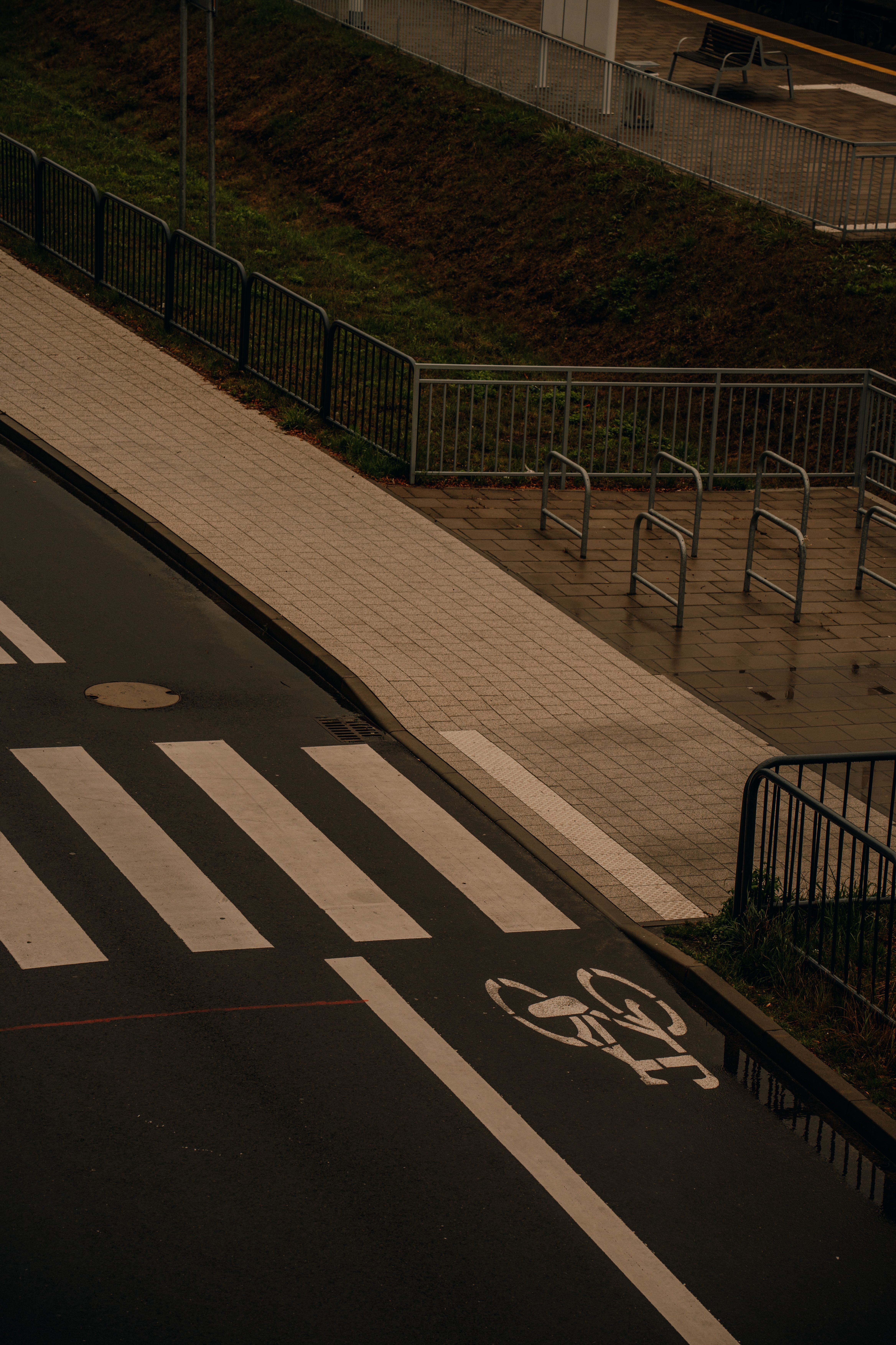 Crosswalk on Street · Free Stock Photo