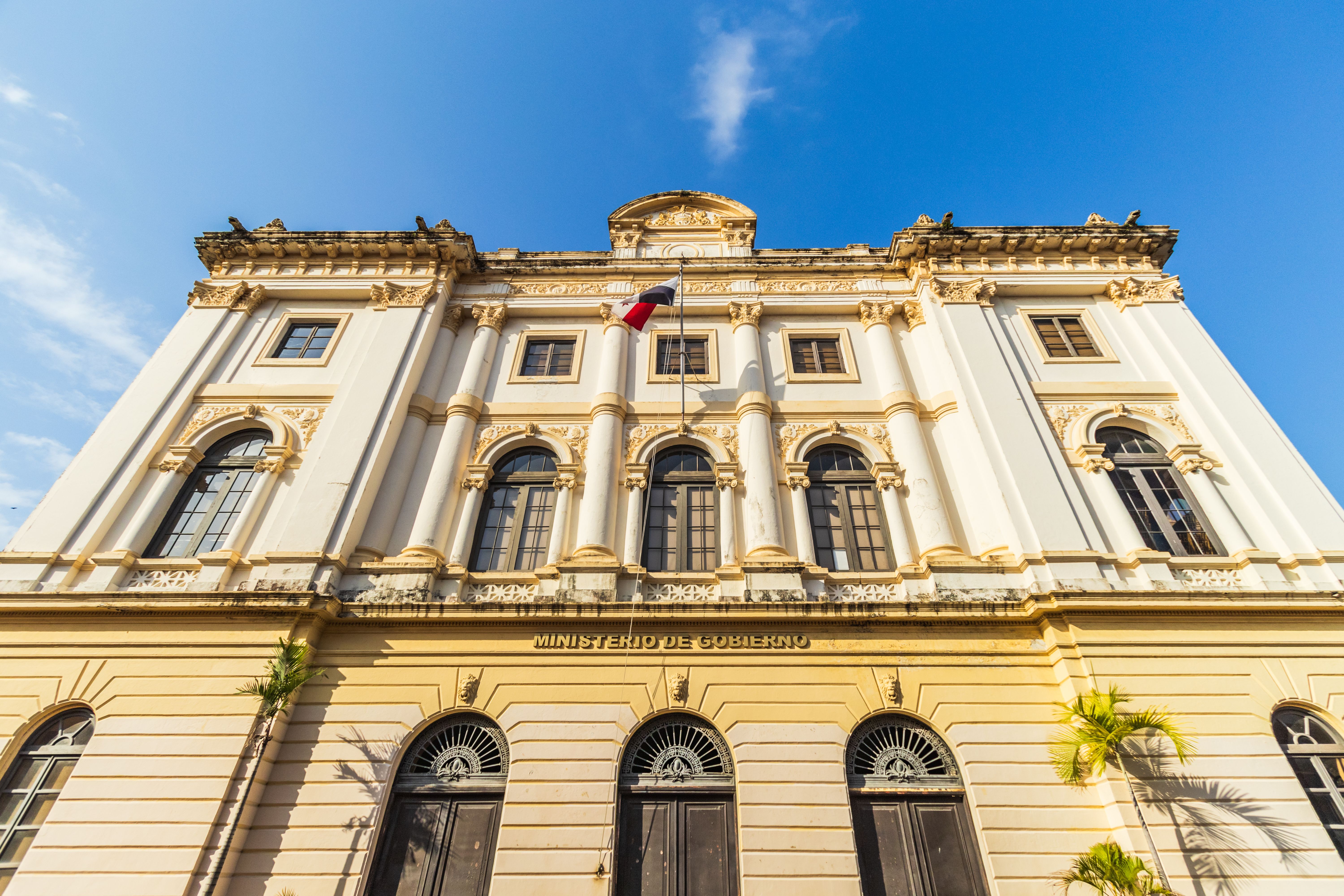 Historic Ministry of Government building in Casco Viejo, alongside the ...