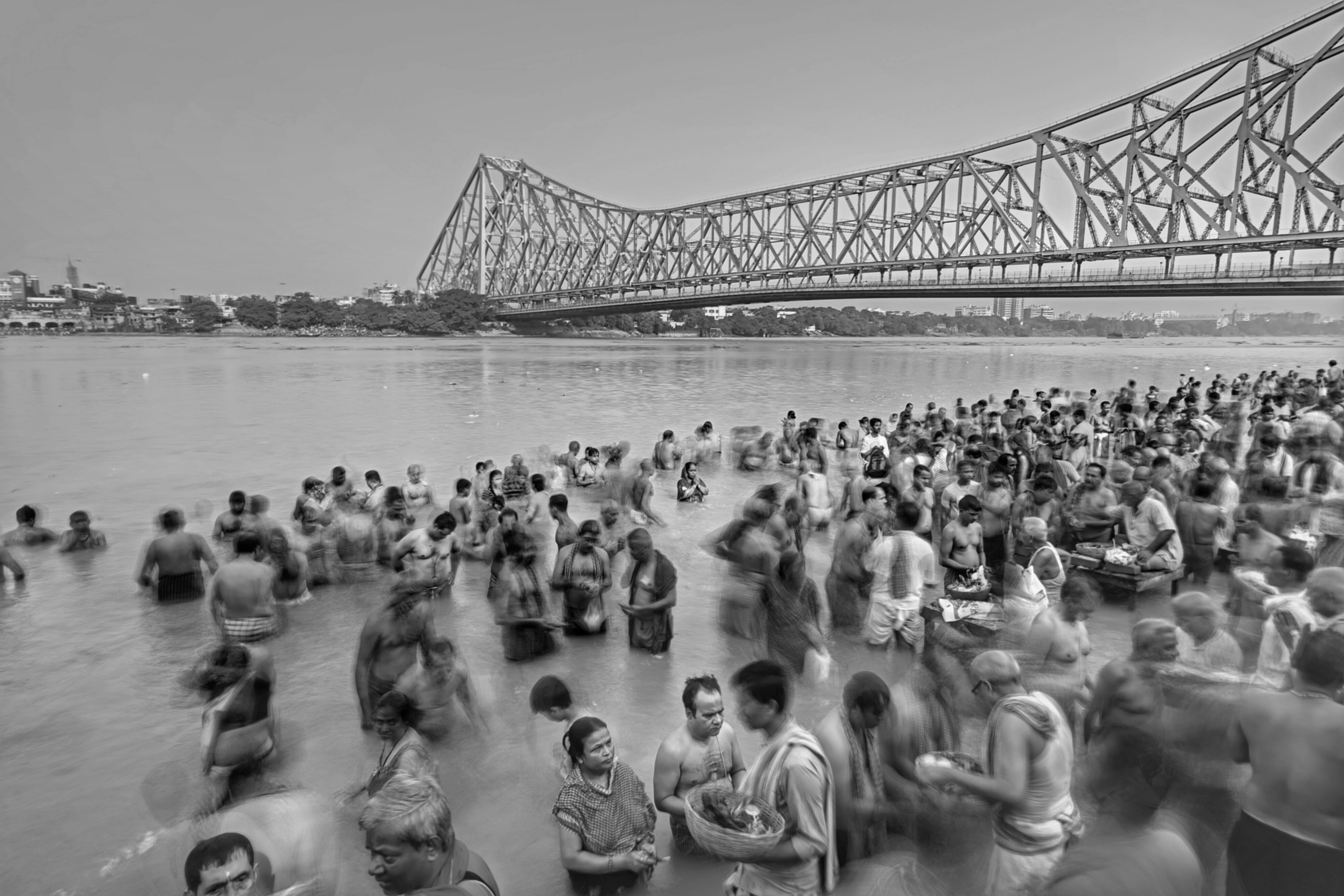 People in River near Howrah Bridge in Kolkata in India · Free Stock Photo