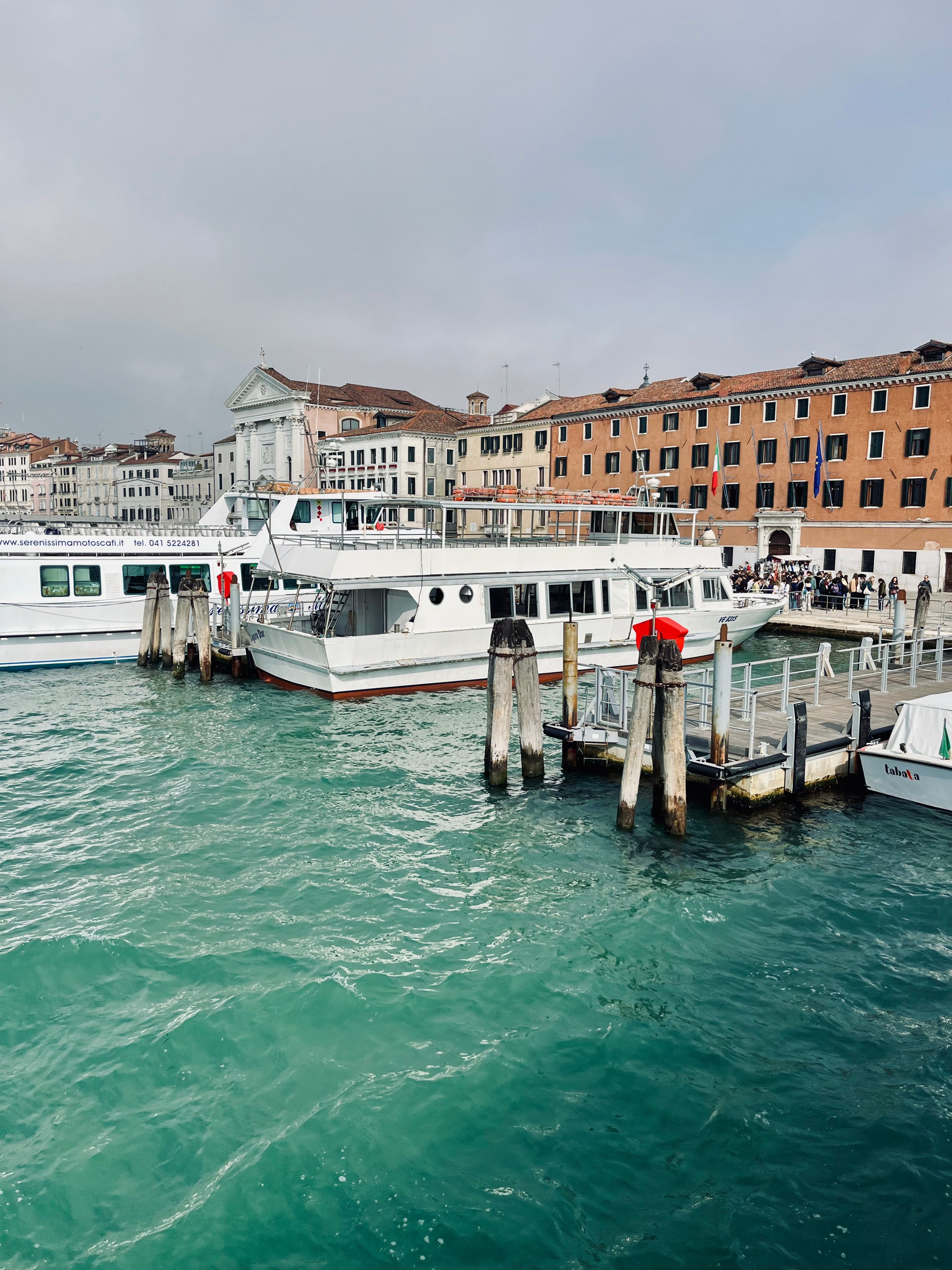 Passenger Ships Moored on Canal Grande in Venice · Free Stock Photo