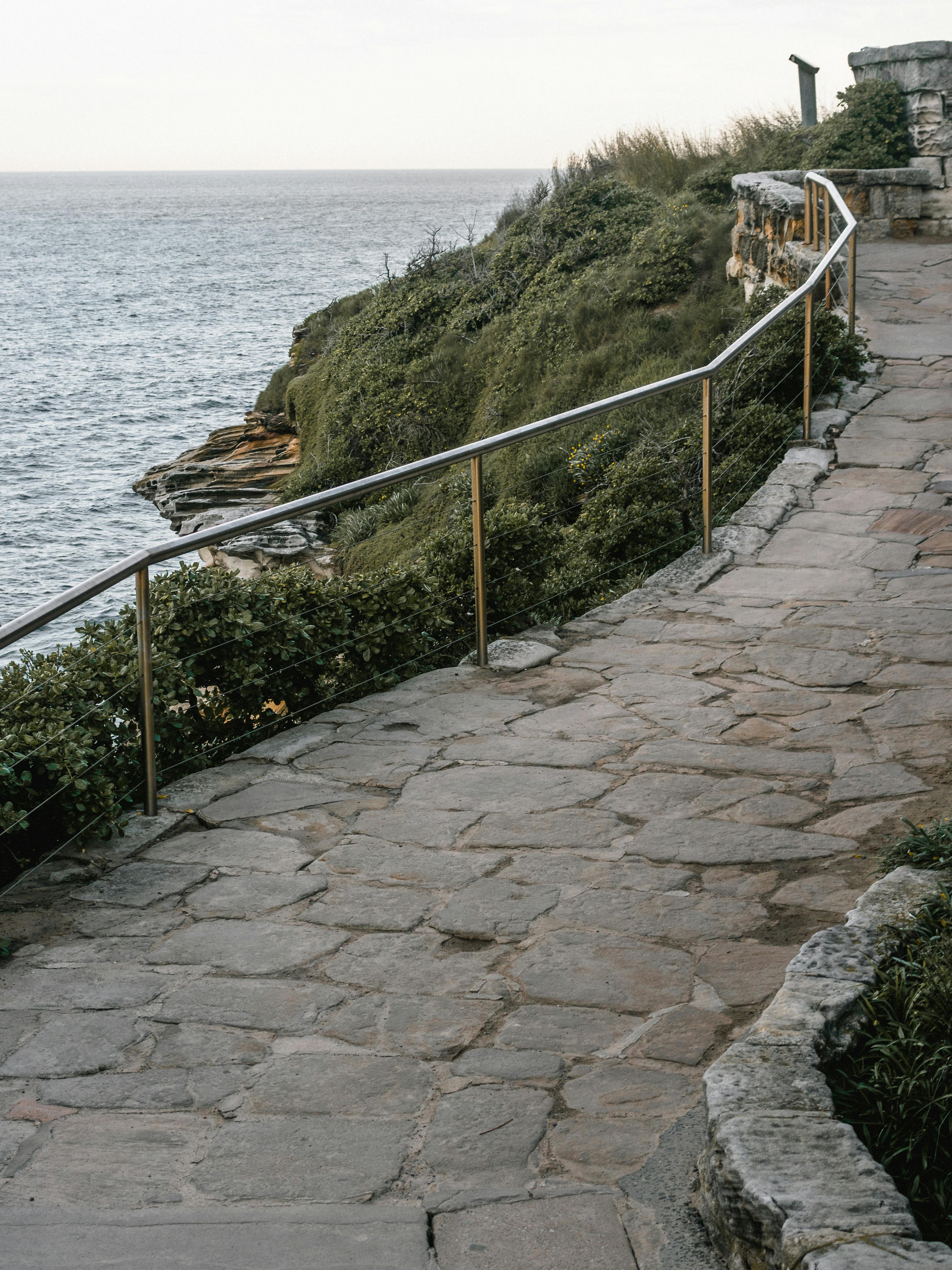 Concrete Pathway With Railings · Free Stock Photo