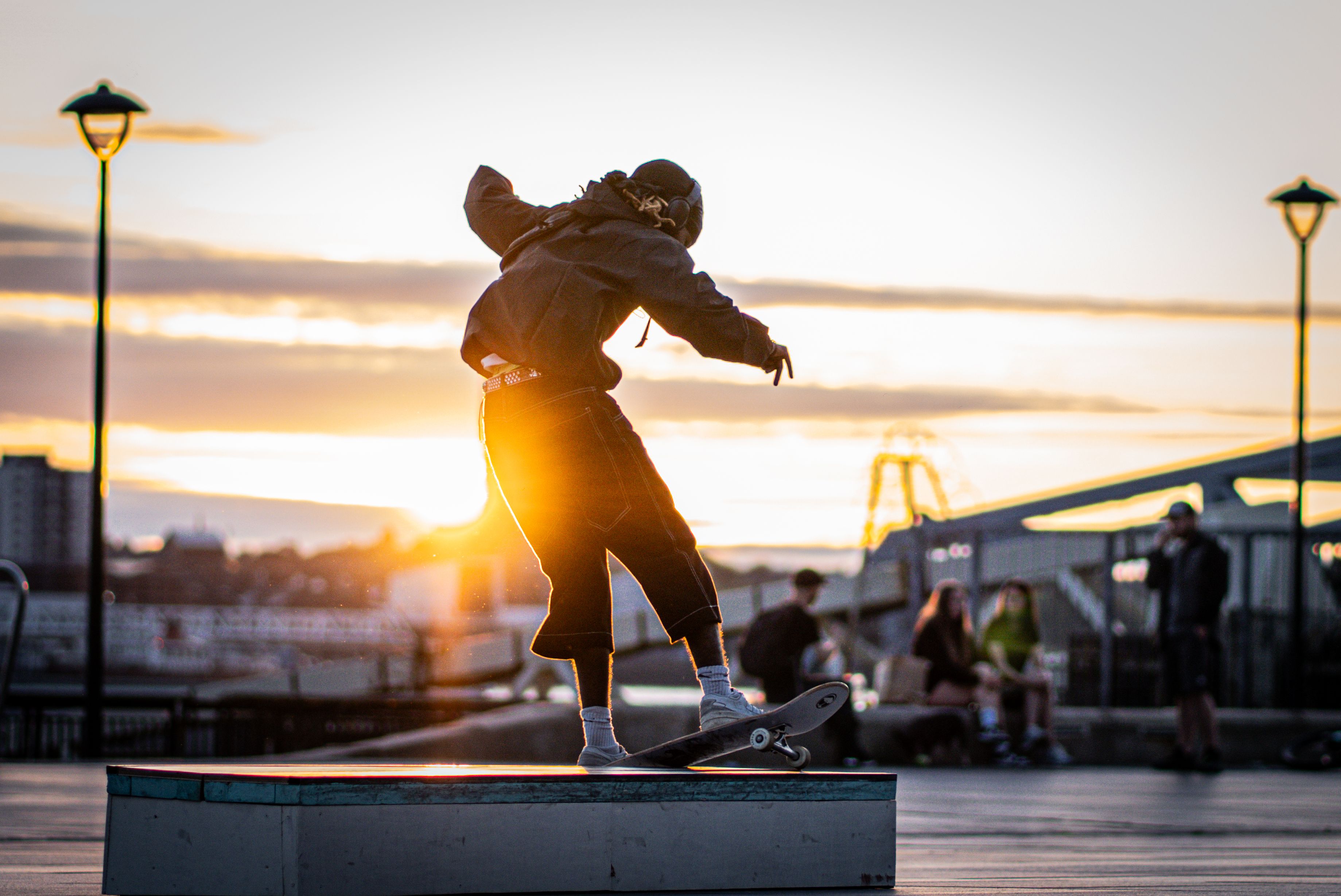 Person Skateboarding at Sunset · Free Stock Photo