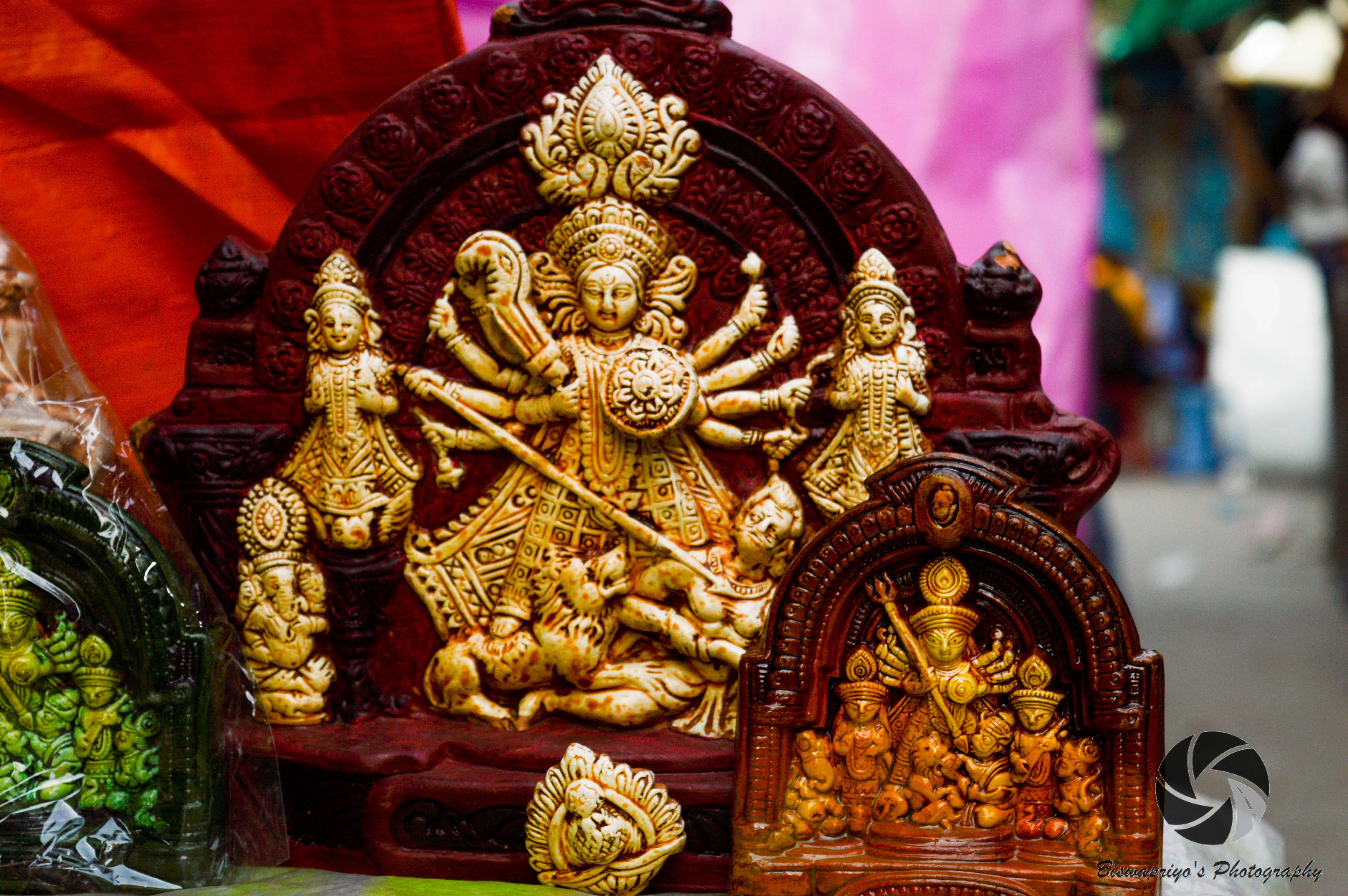 Free stock photo of durga puja, god