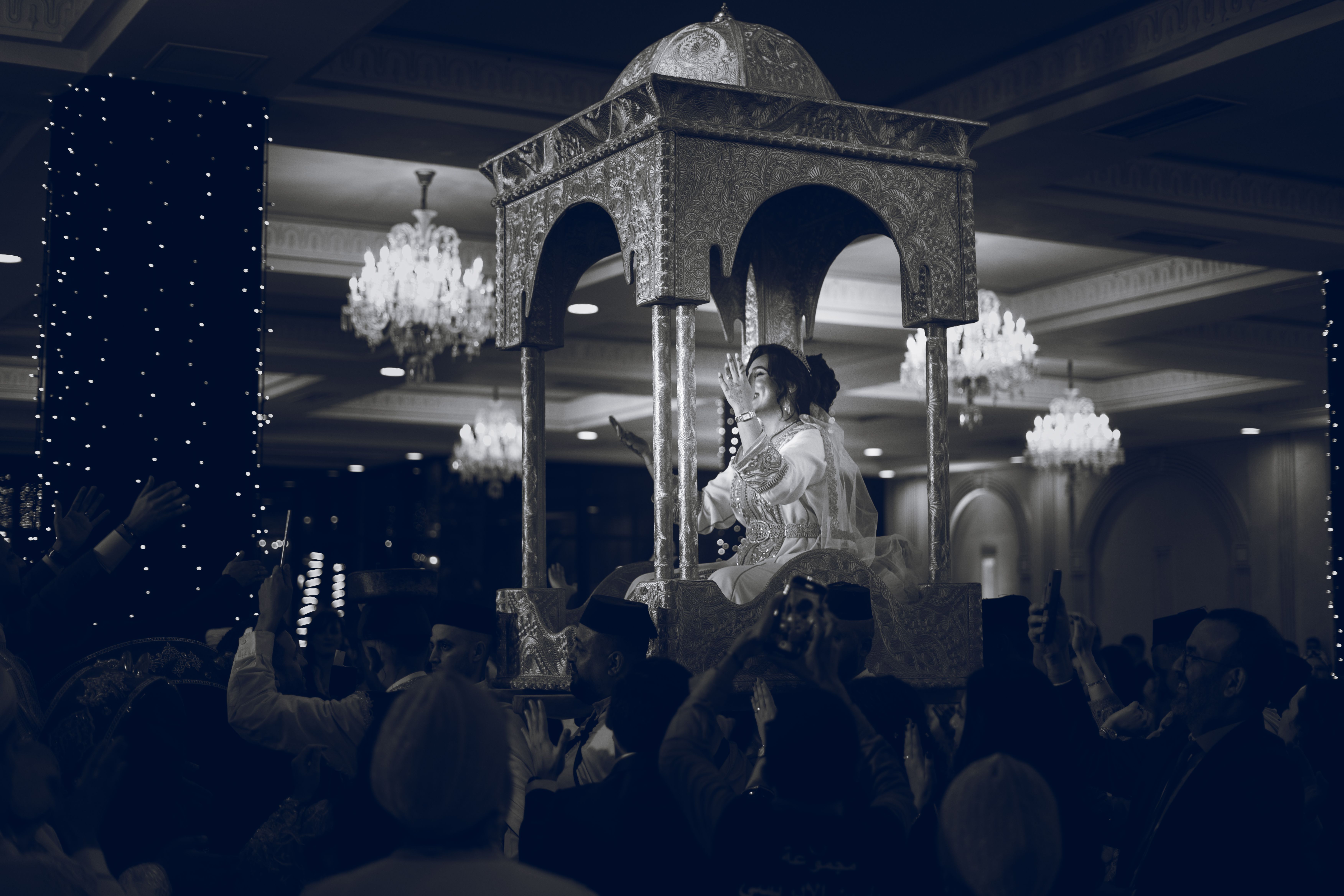 People Carrying Bride in Canopy in Traditional Clothing Ceremony · Free ...