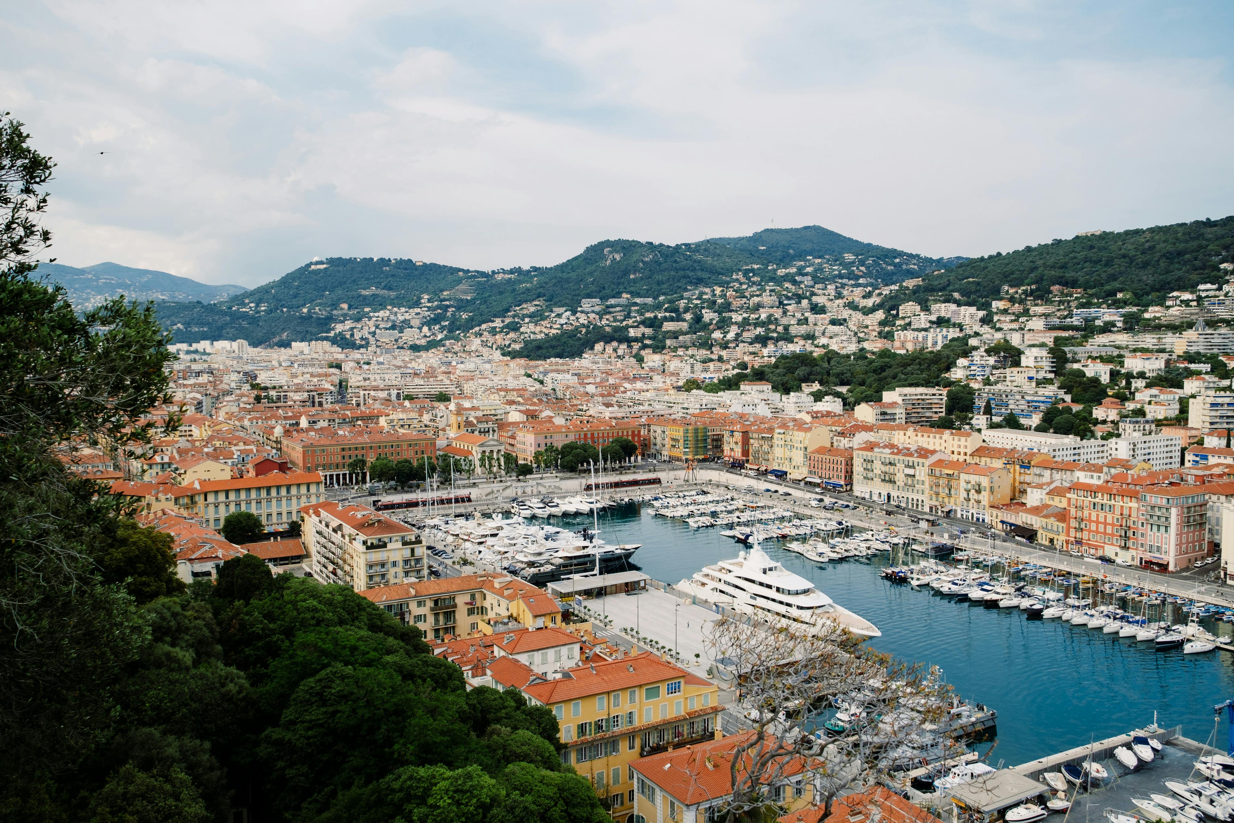 Aerial View of the Old Port of Nice, France · Free Stock Photo