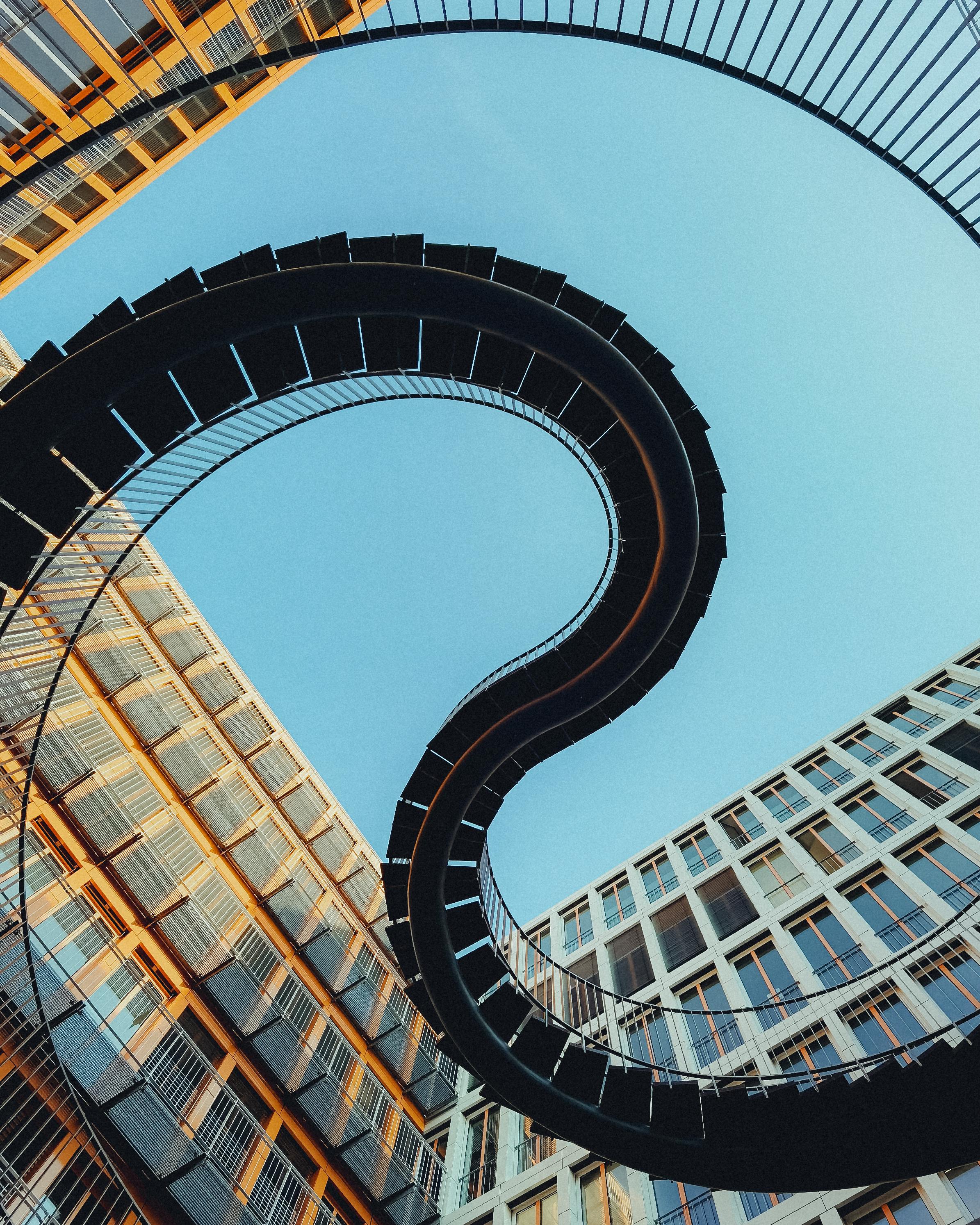 Endless Staircase Sculpture Against the Sky · Free Stock Photo