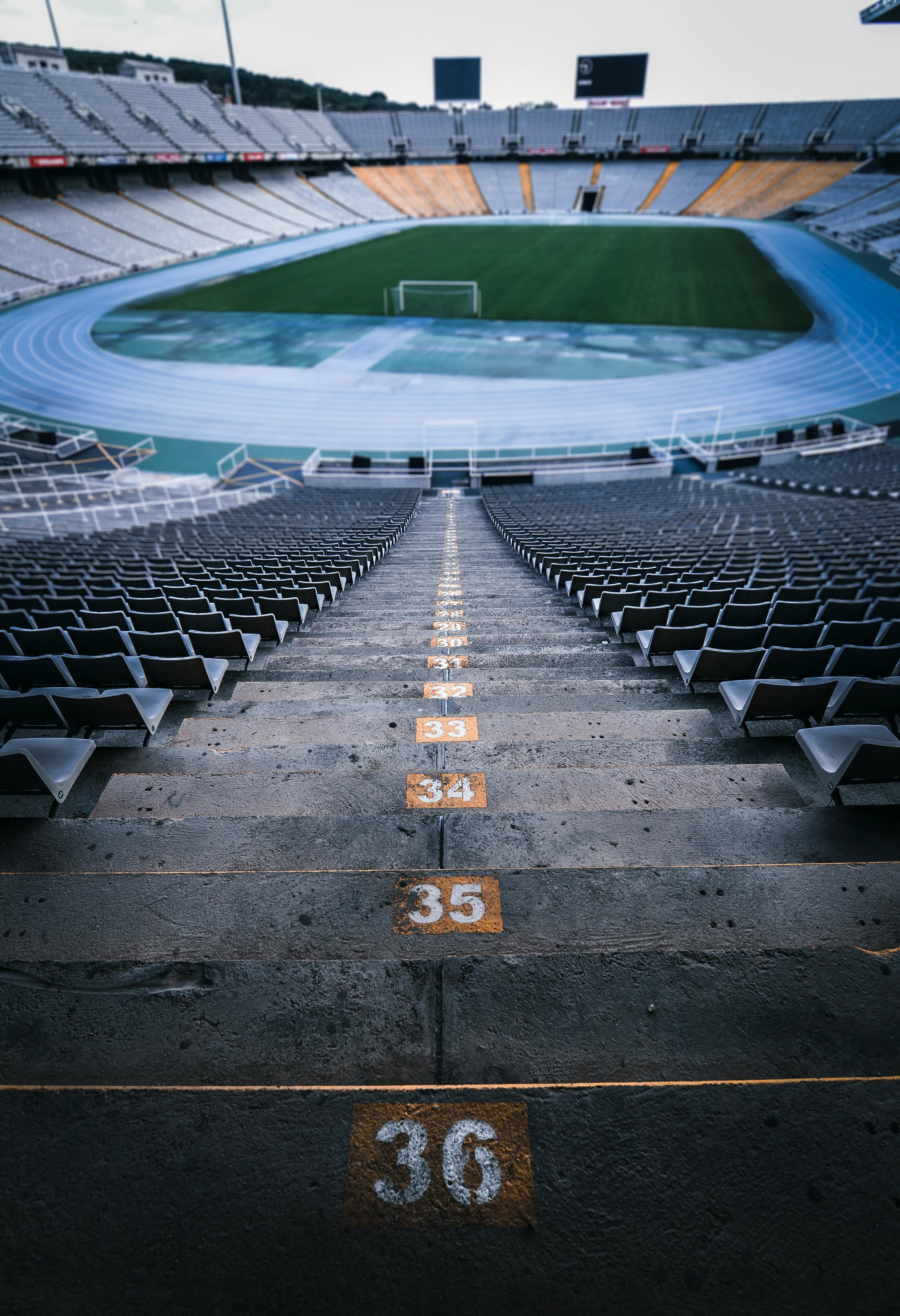 Seats on a Stadium · Free Stock Photo