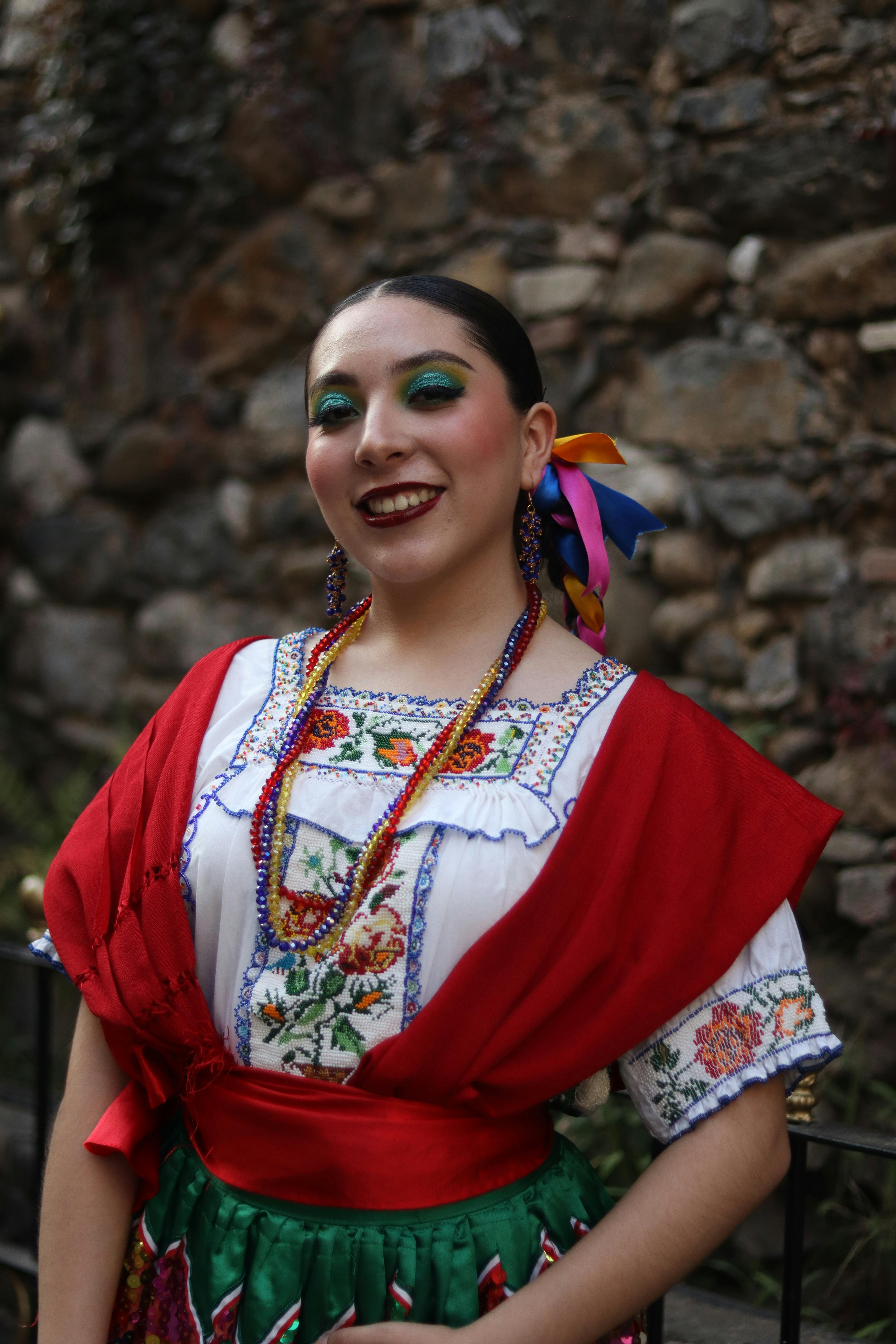 Smiling Dancer in Folklore Costume · Free Stock Photo