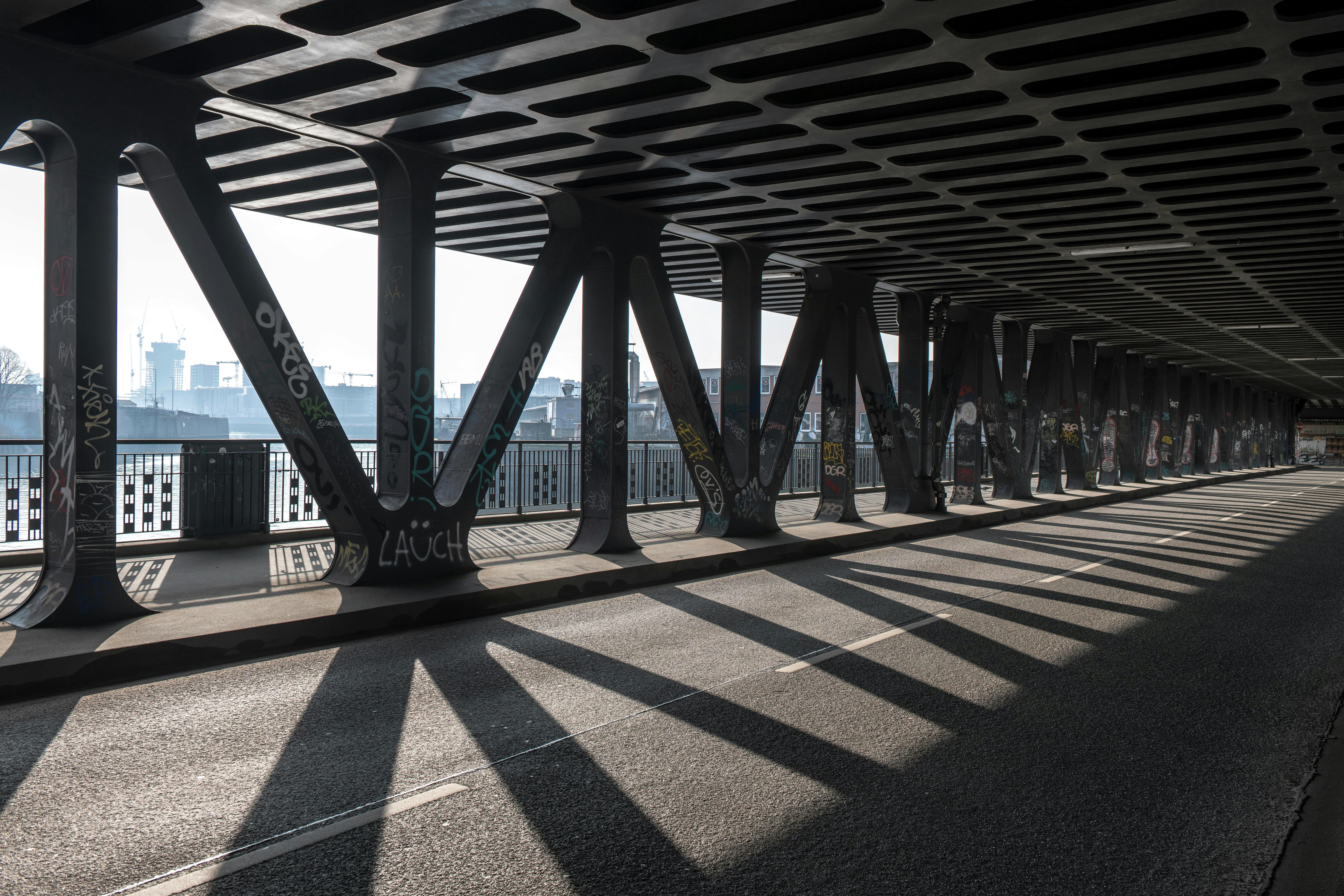 Walkway under Bridge in City · Free Stock Photo