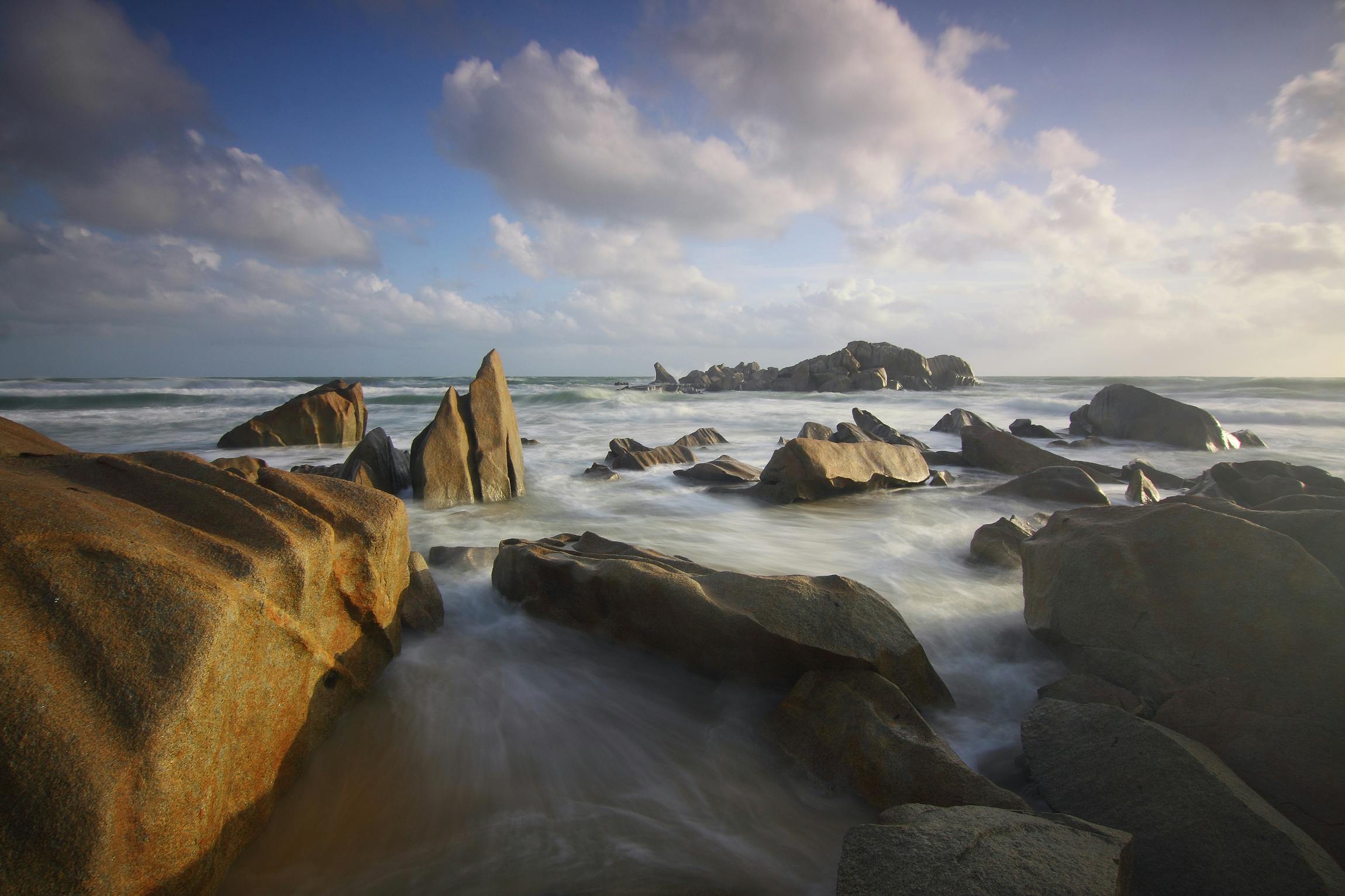 Ocean With Rock Formation · Free Stock Photo