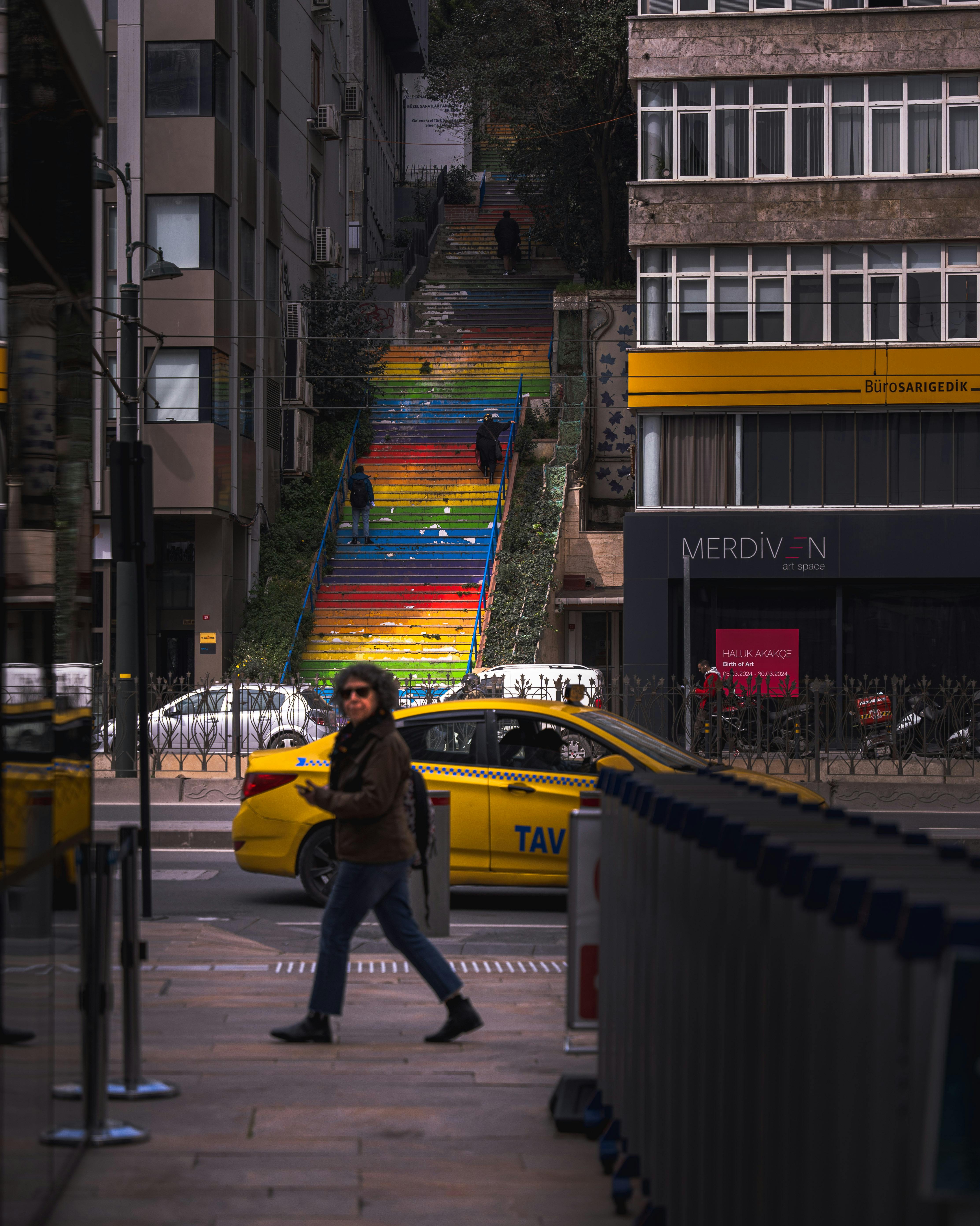 Rainbow Stairs in City in Turkey · Free Stock Photo