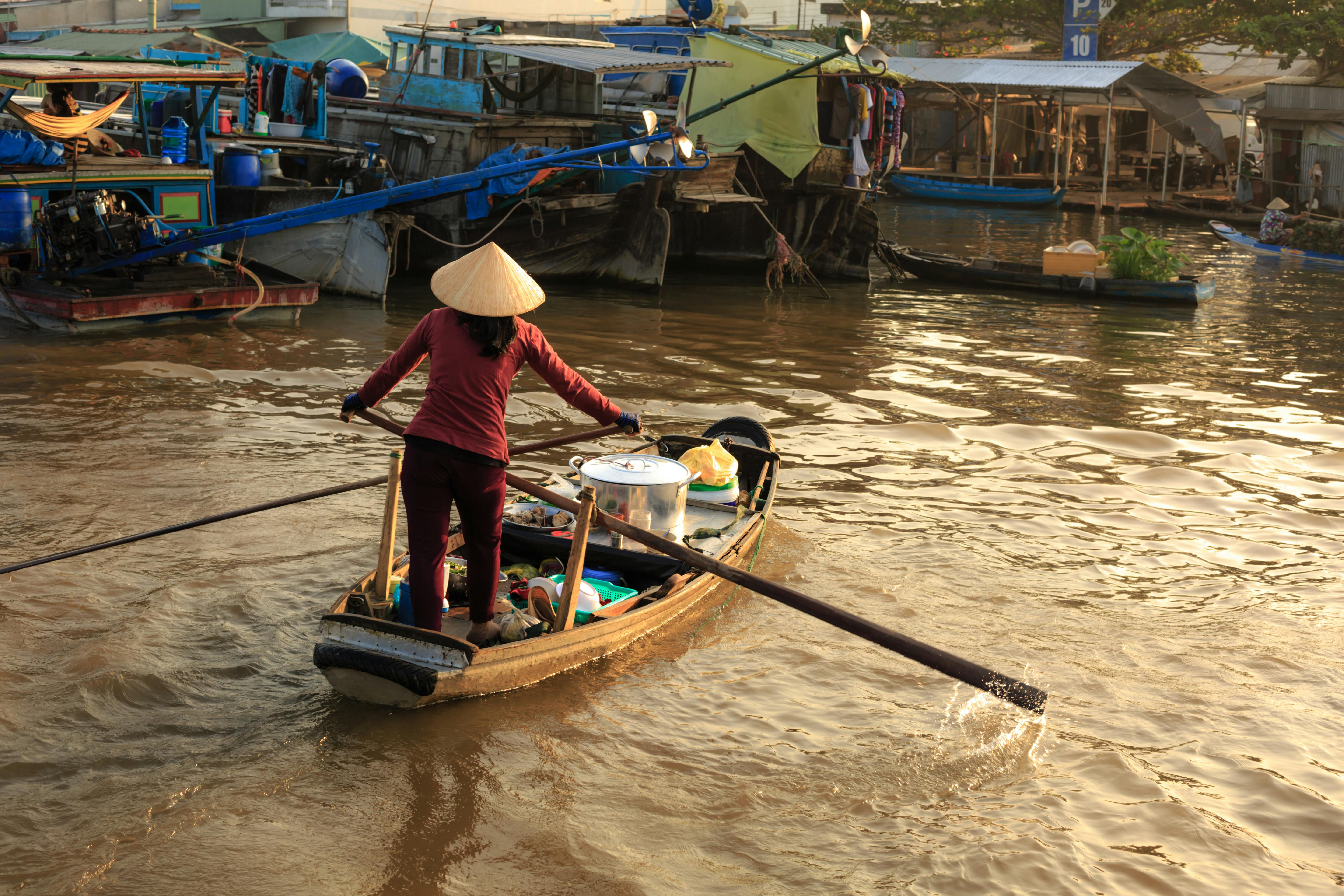 Woman Standing on Boat · Free Stock Photo