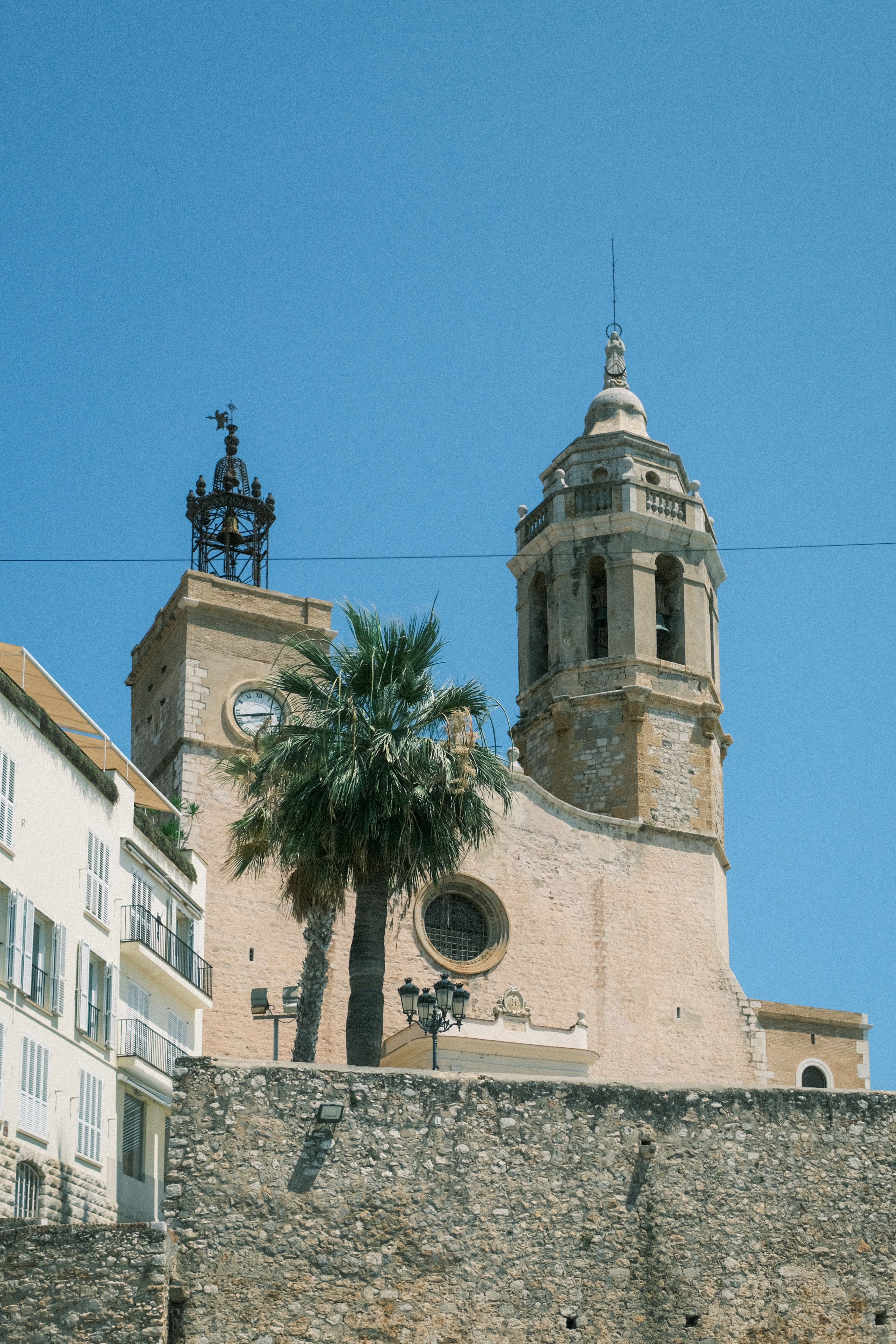 San Bartolome y Santa Tecla Church in Sitges in Barcelona in Spain ...