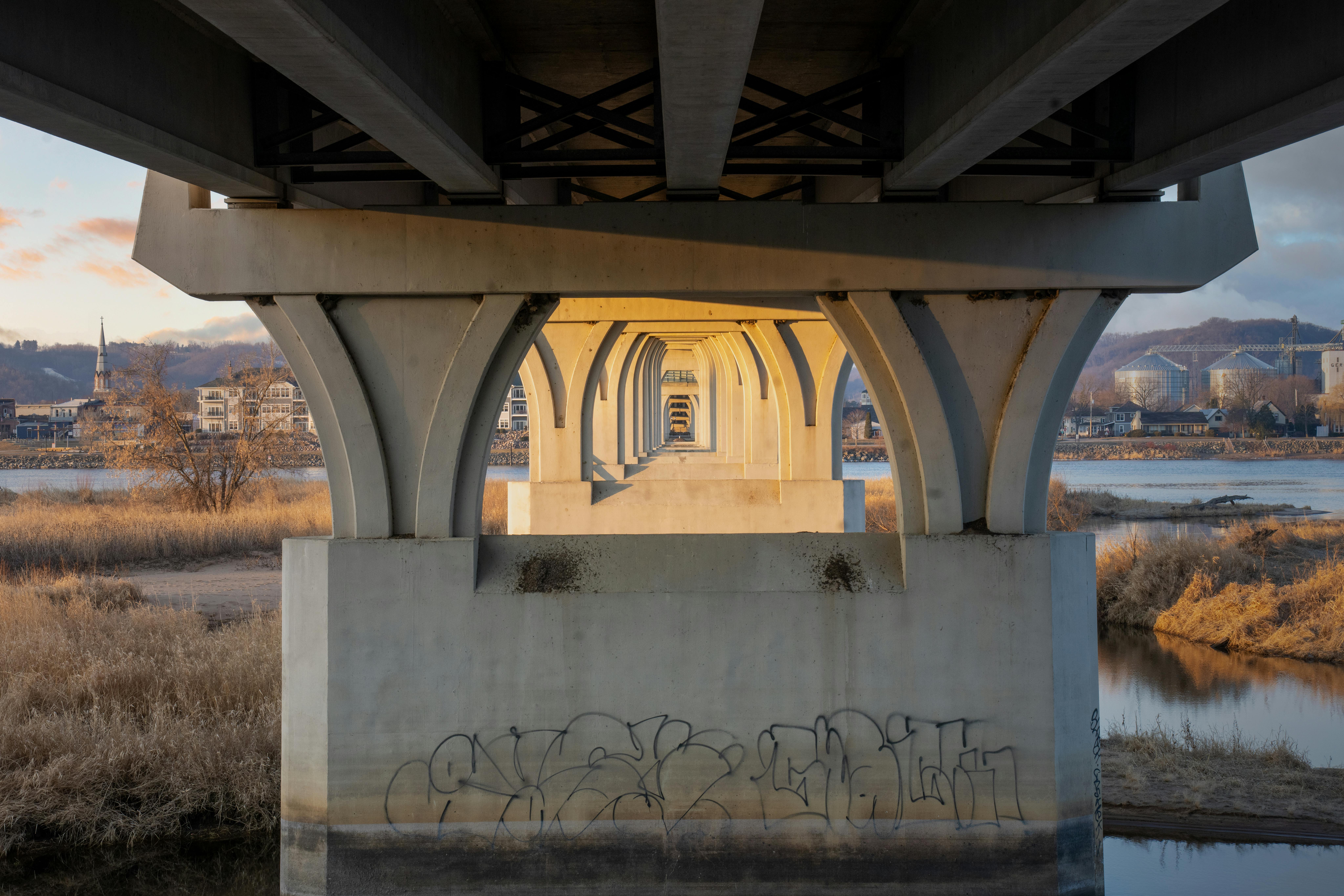 Concrete Foundation of Hassan II Bridge in Rabat, Morocco · Free Stock ...