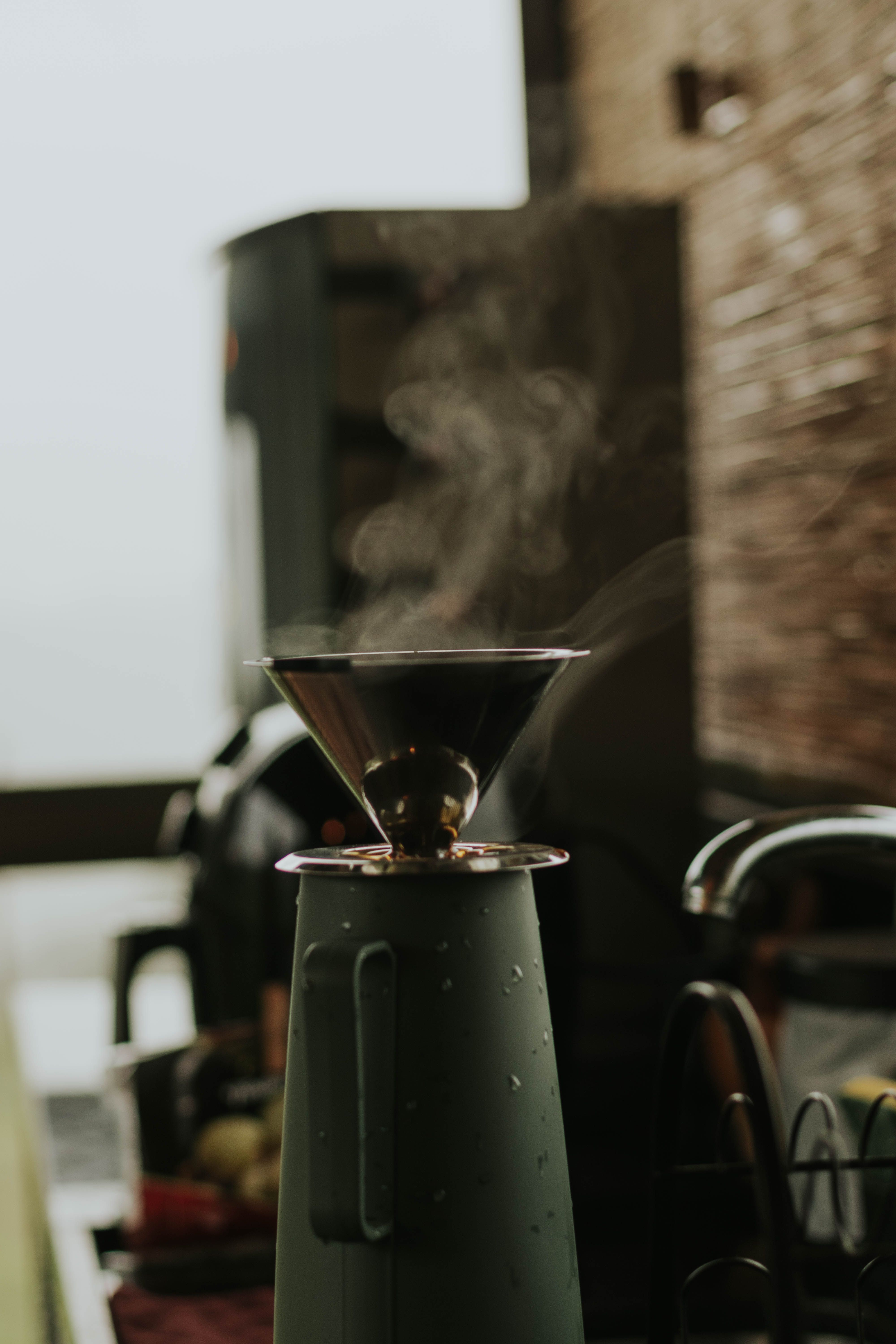 Green Modern Coffee Dripper · Free Stock Photo