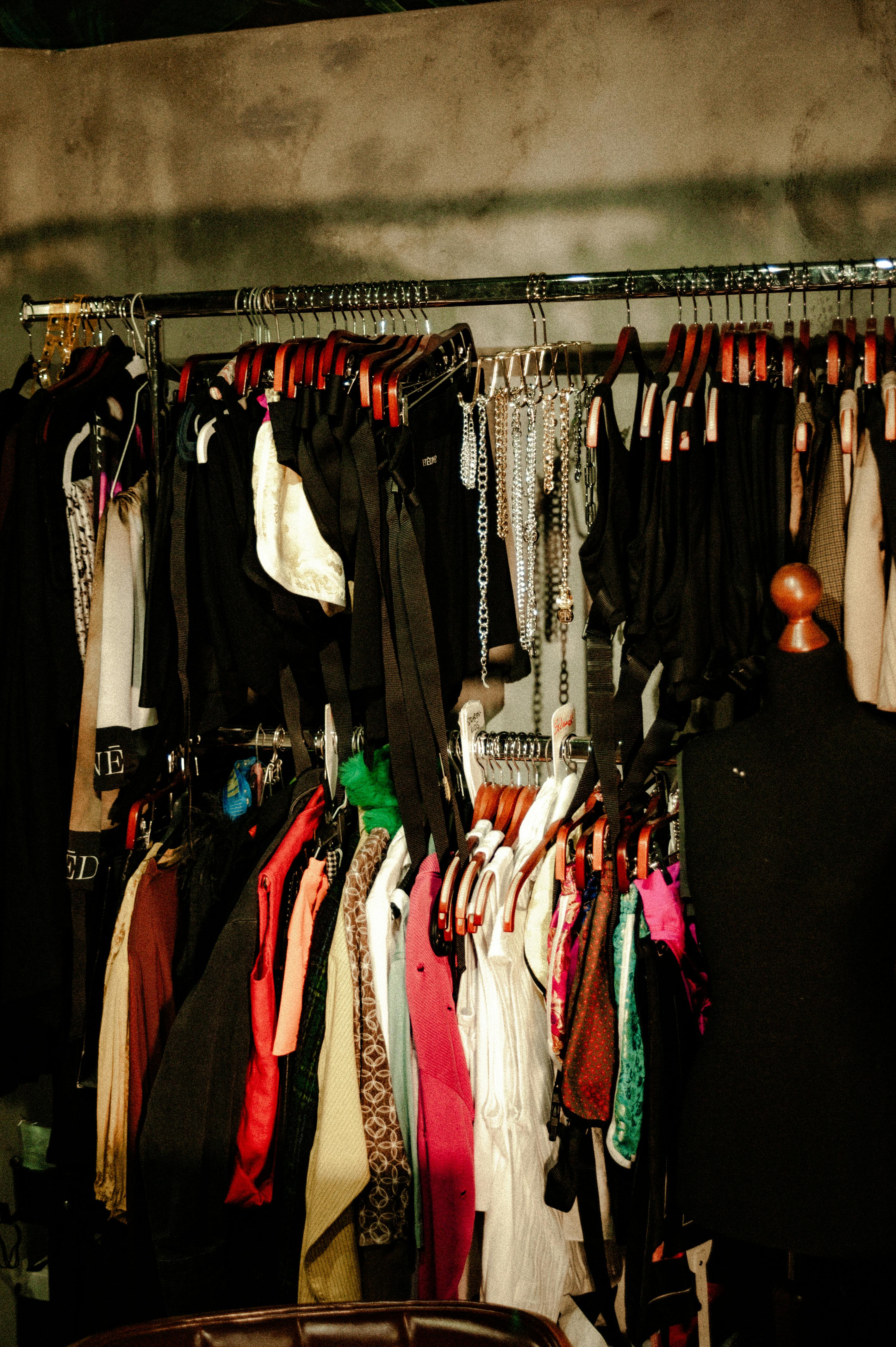 Selection of Clothes in Clothing Store at Bazaar · Free Stock Photo