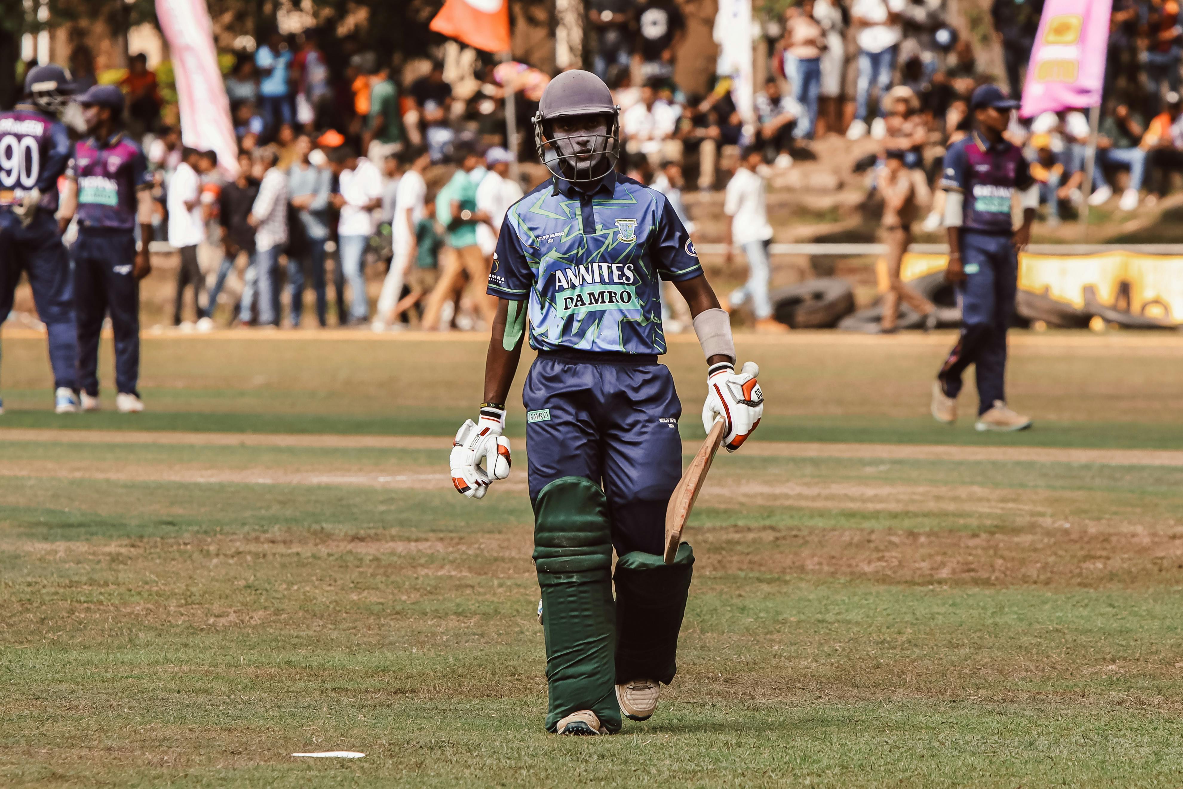 Photo of Athletes Walking on the Field during a Cricket Match · Free ...