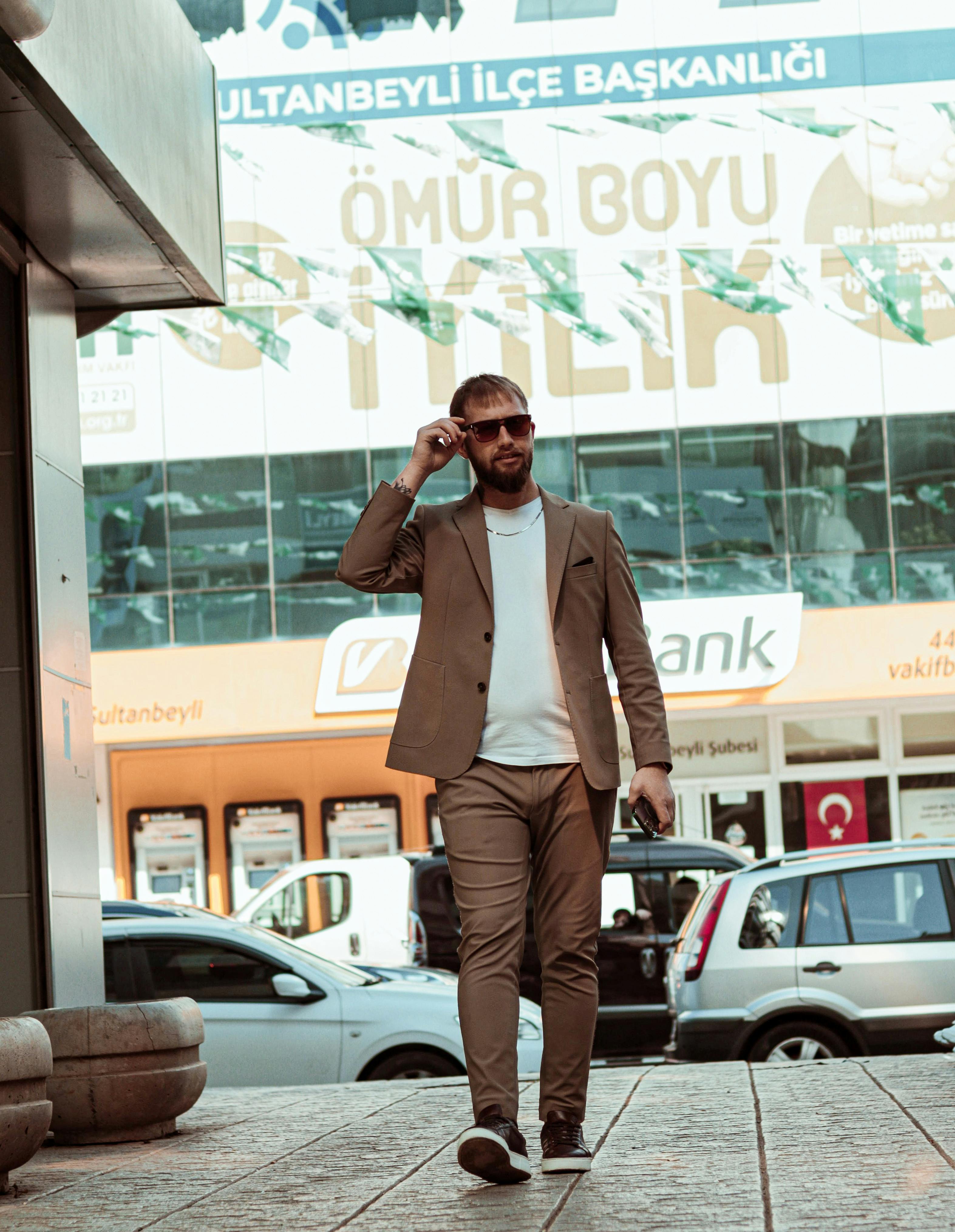 Elegant Man Walking in Istanbul · Free Stock Photo