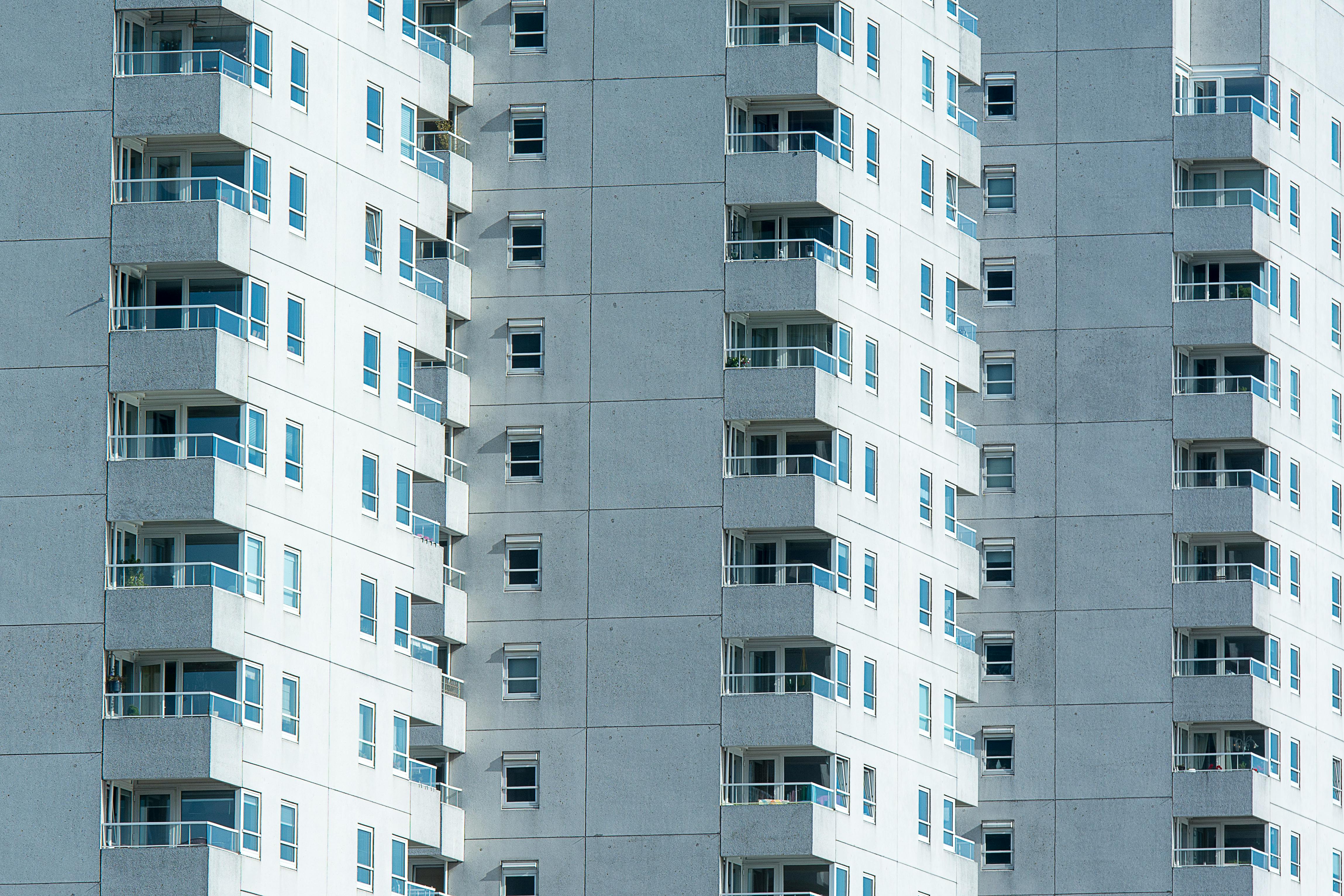 Facades of Large-panel Apartment Buildings · Free Stock Photo