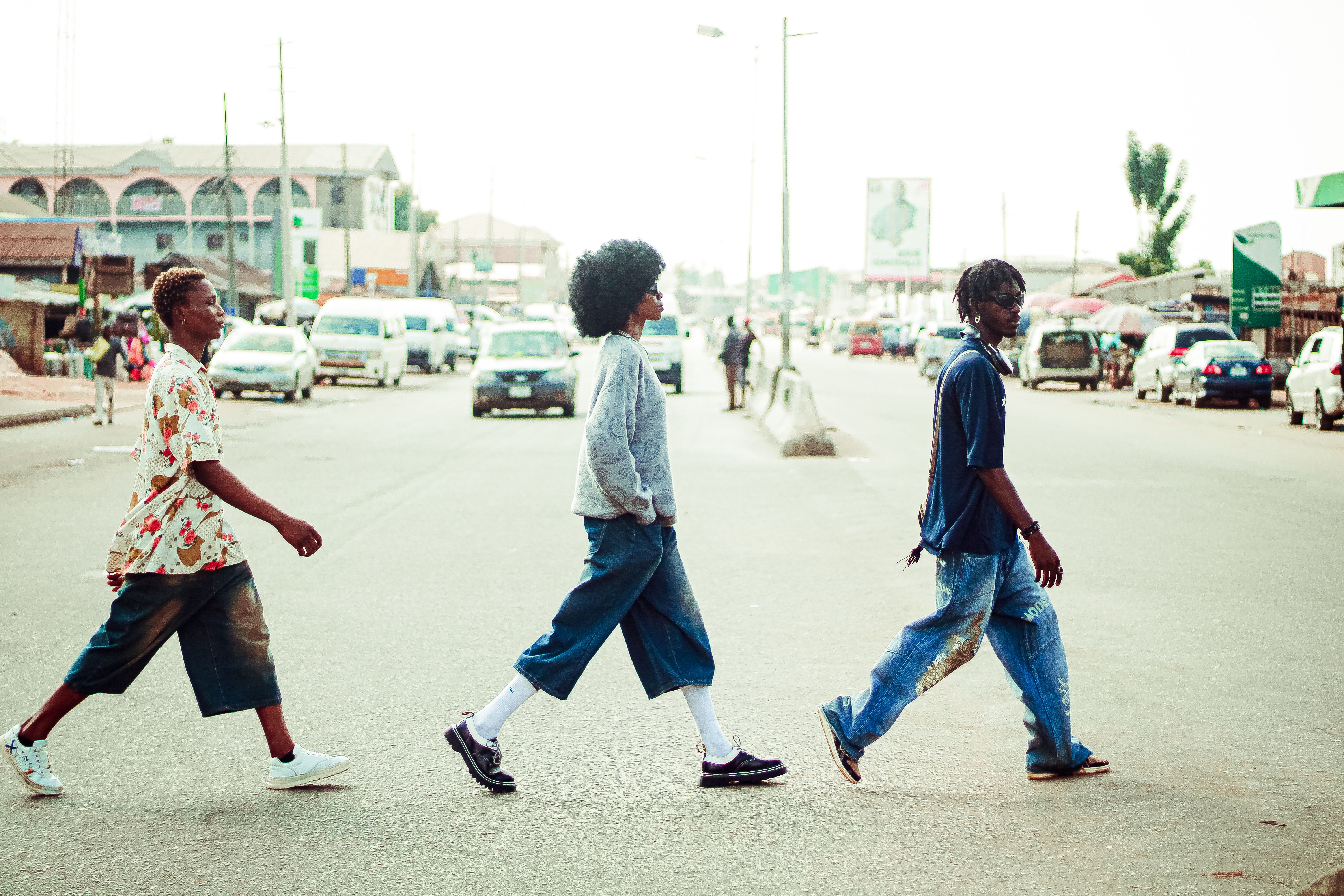 Men Walking Through a Street · Free Stock Photo