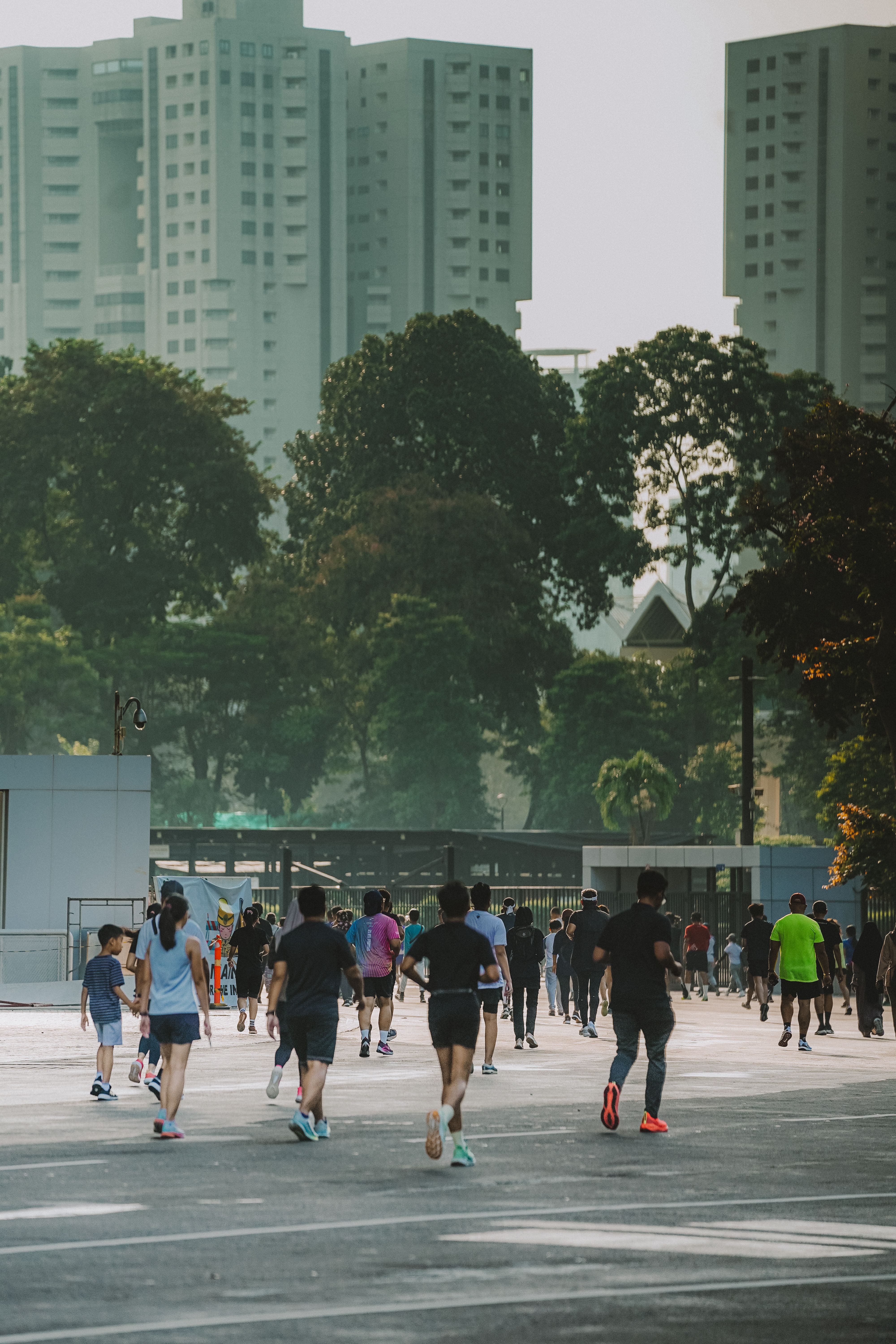 Group of People Jogging in a City · Free Stock Photo